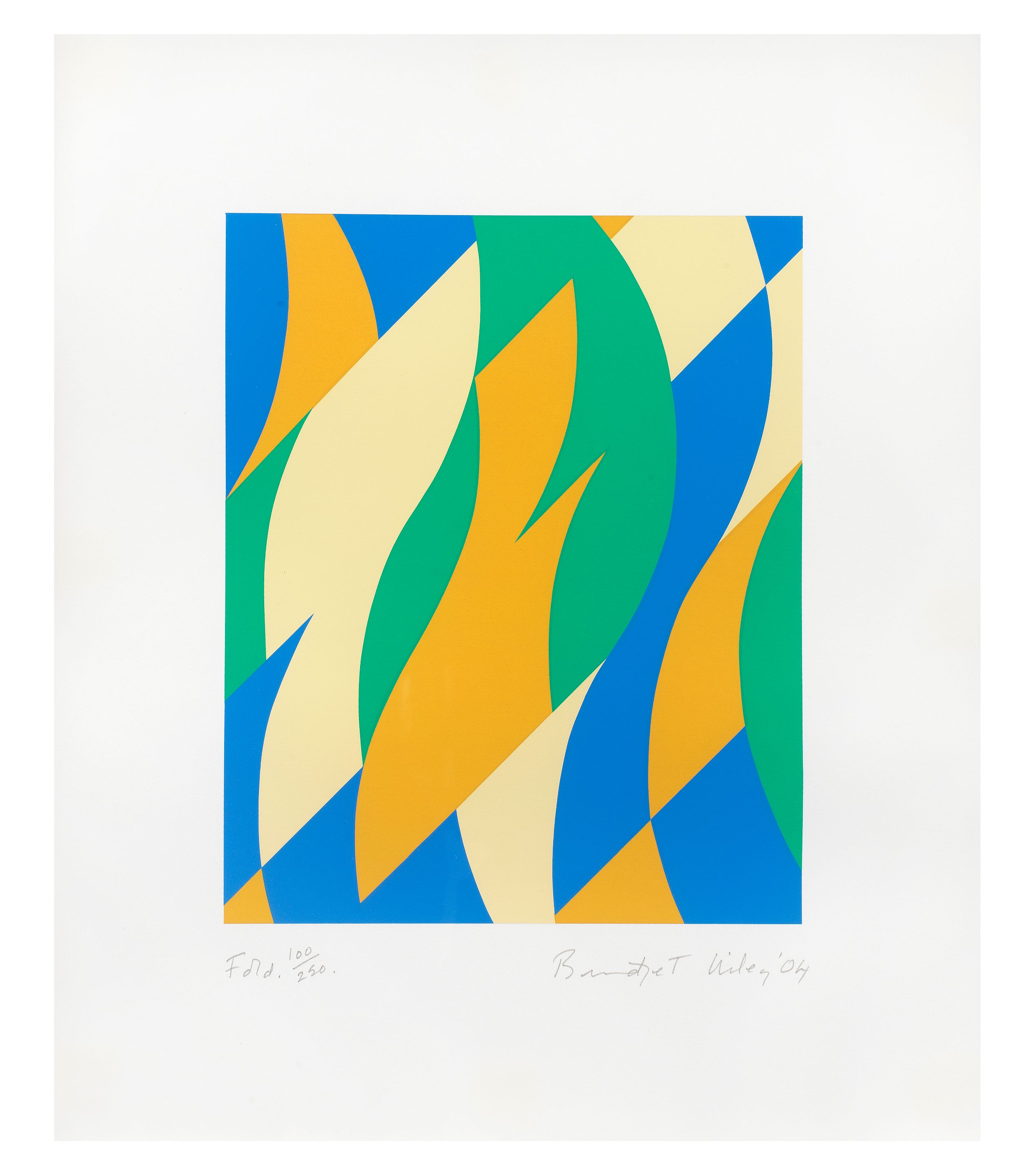 Bonhams : Bridget Riley (British, born 1931) Fold (printed by Artizan ...