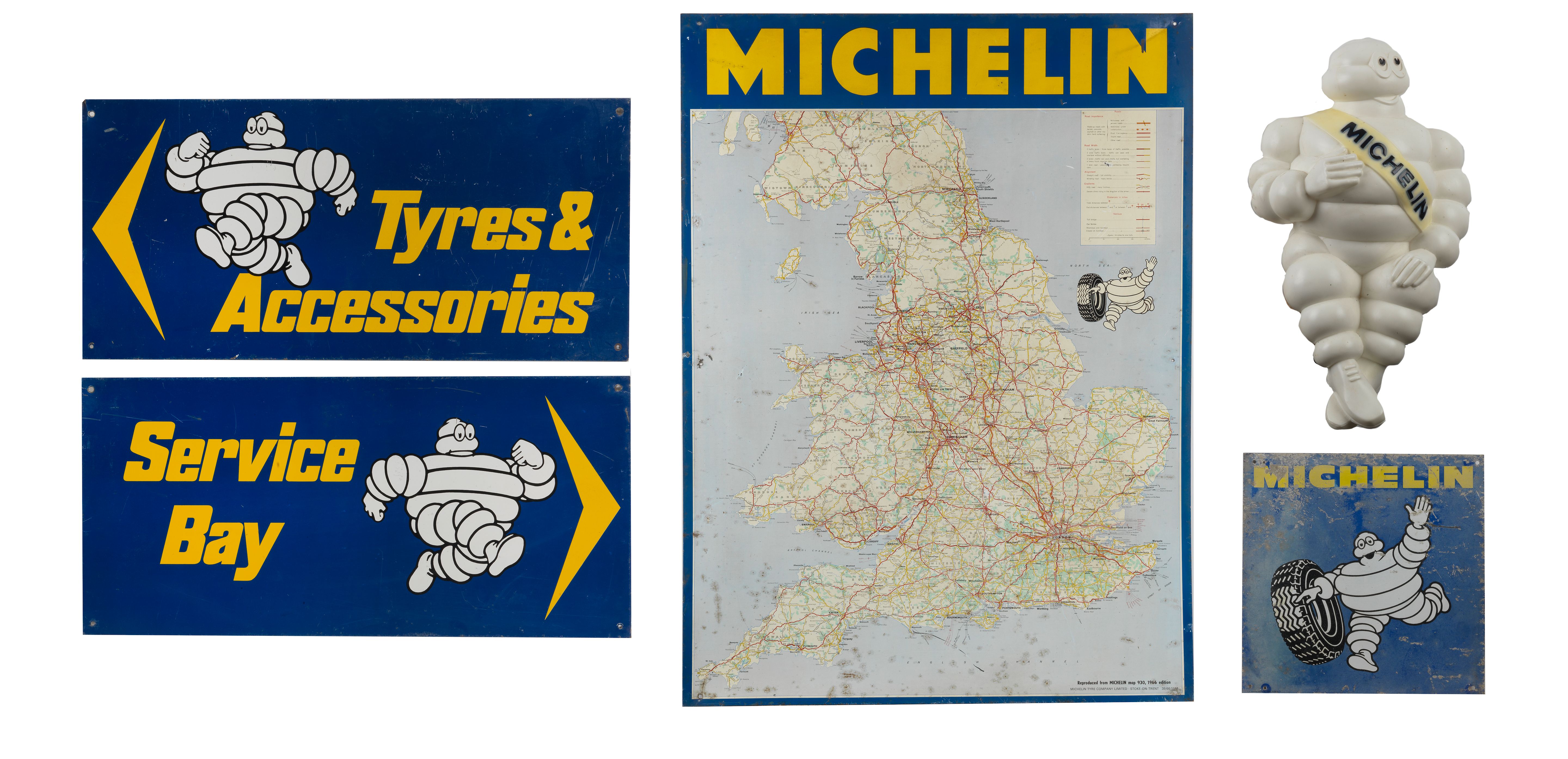 Bonhams Cars : Four Michelin signs, ((5))