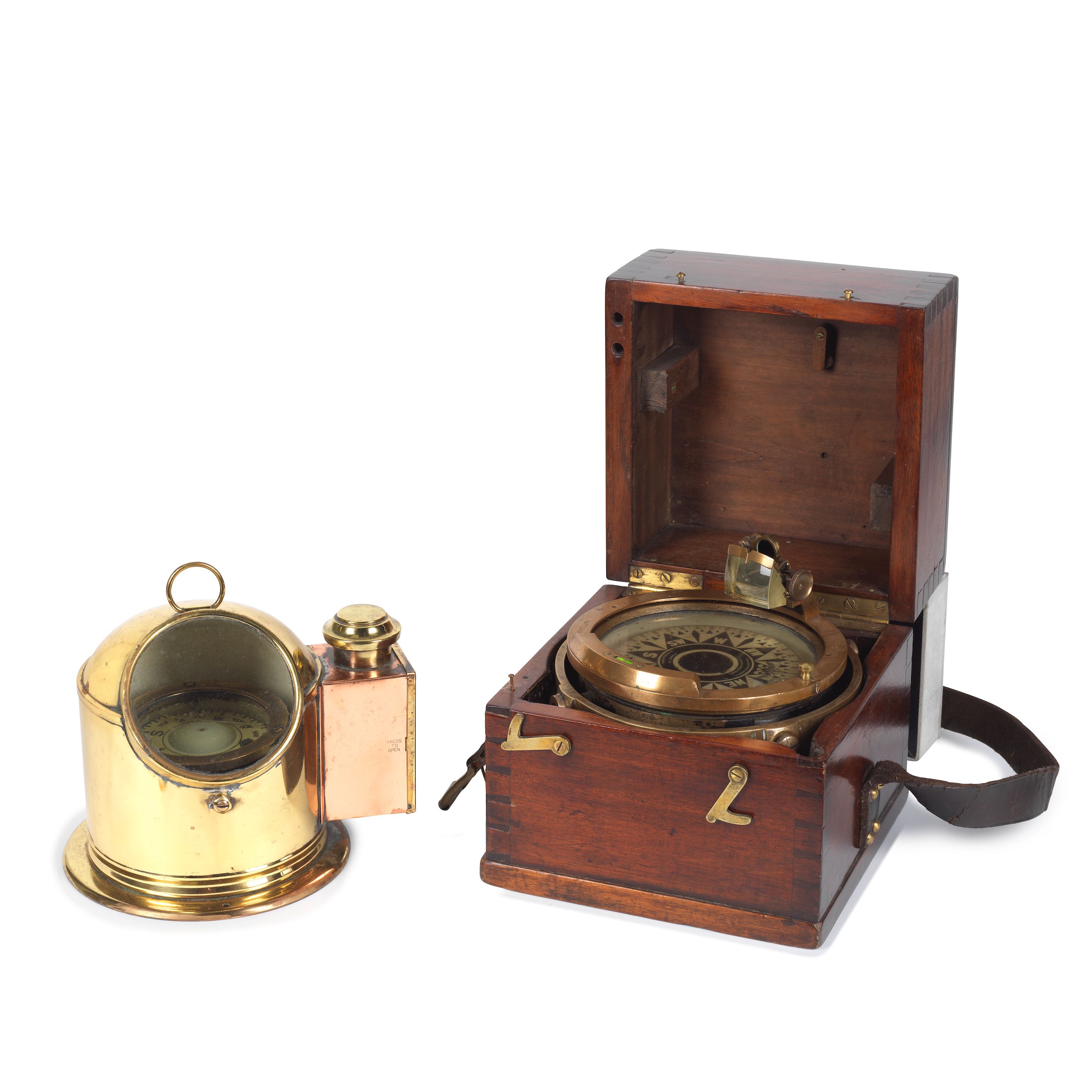 Bonhams : Two Ship's Compasses, English, early 20th century, (2)