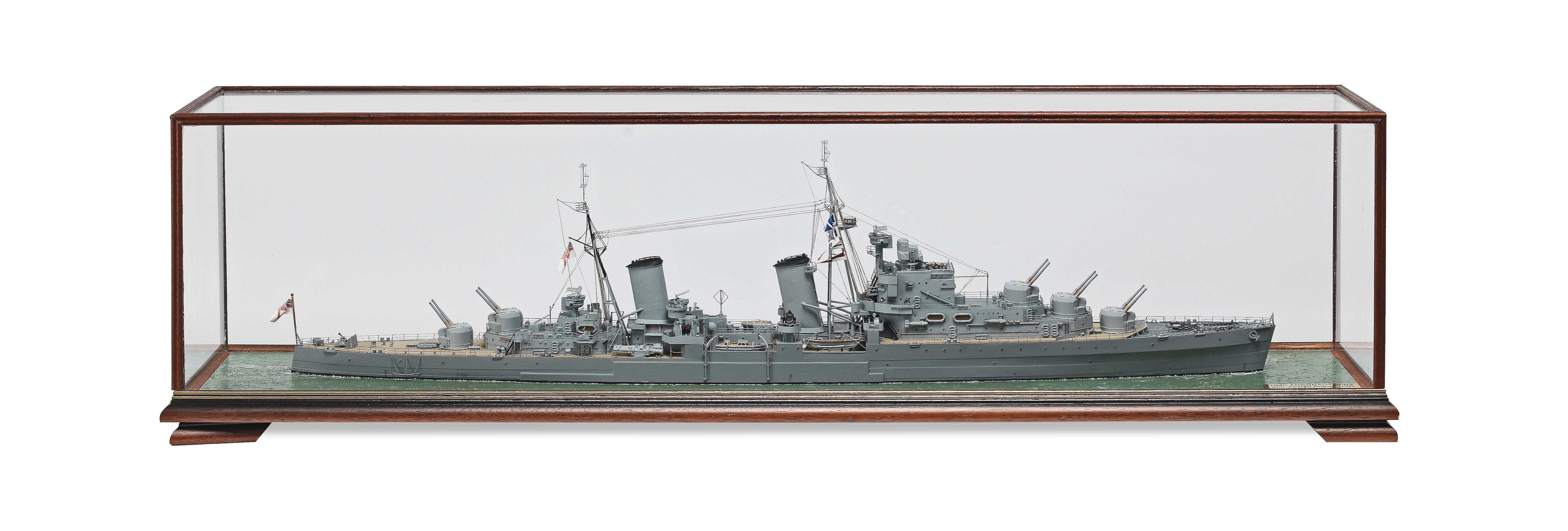 Bonhams : A Waterline Model of the Dido-Class Cruiser HMS Argonaut, Modern,