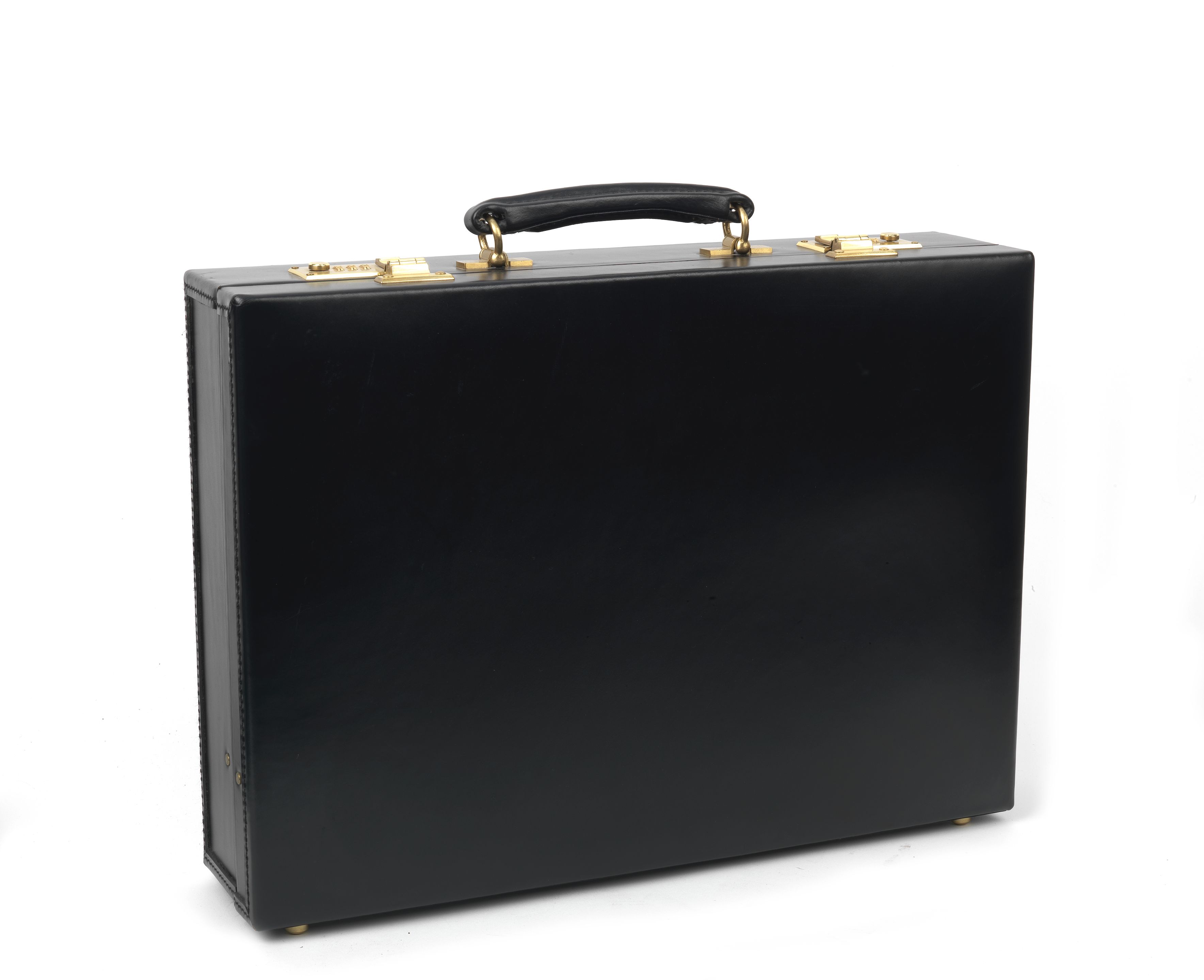 Bonhams Cars : A gentleman's leather briefcase by Swaine Adeney Brigg,