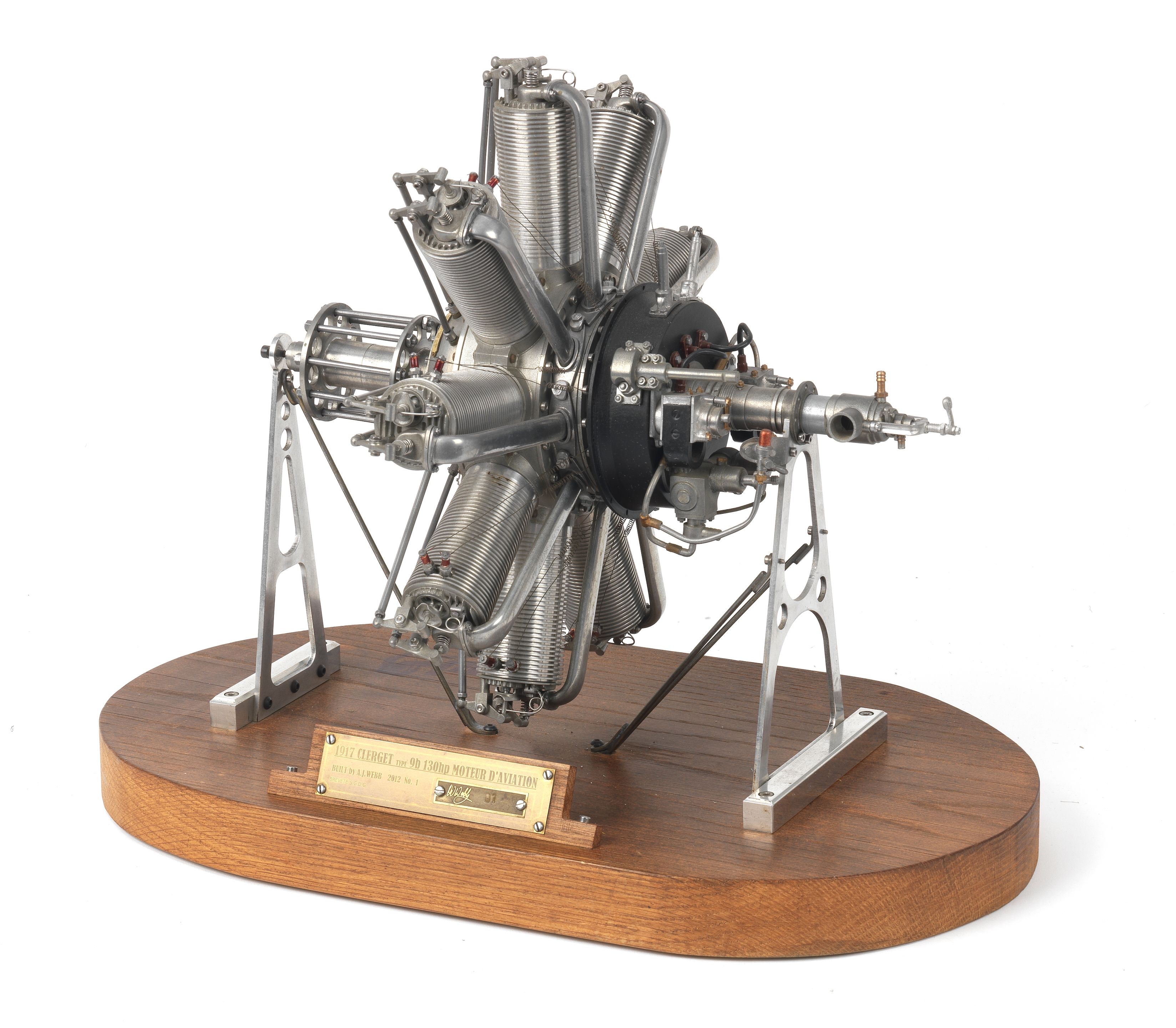 Bonhams Cars : A 14 scale model of 1917 Clerget 9b rotary aeroplane ...