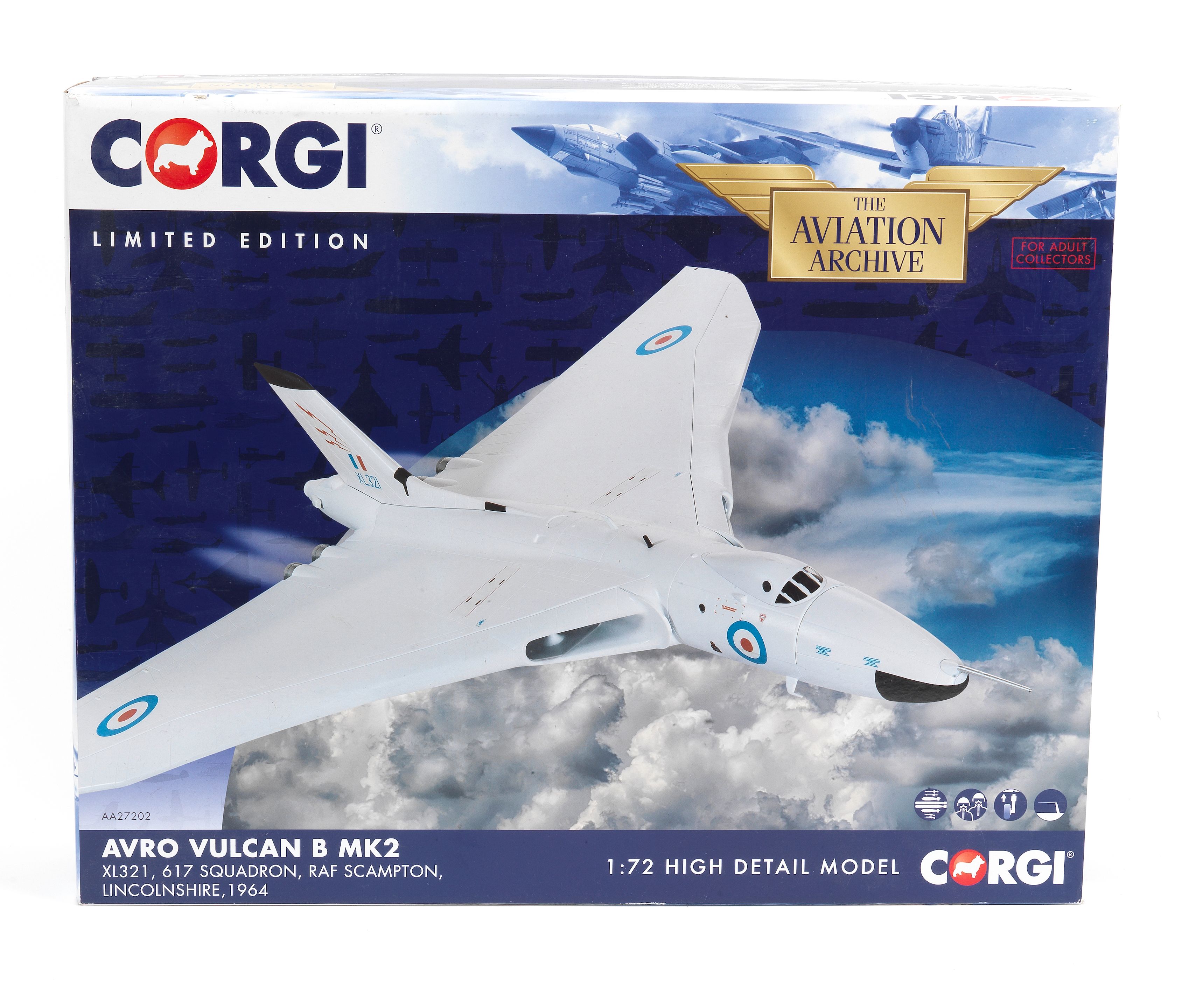 Bonhams Cars : A boxed 172 scale die-cast metal model Avro Vulcan B Mk2 ...