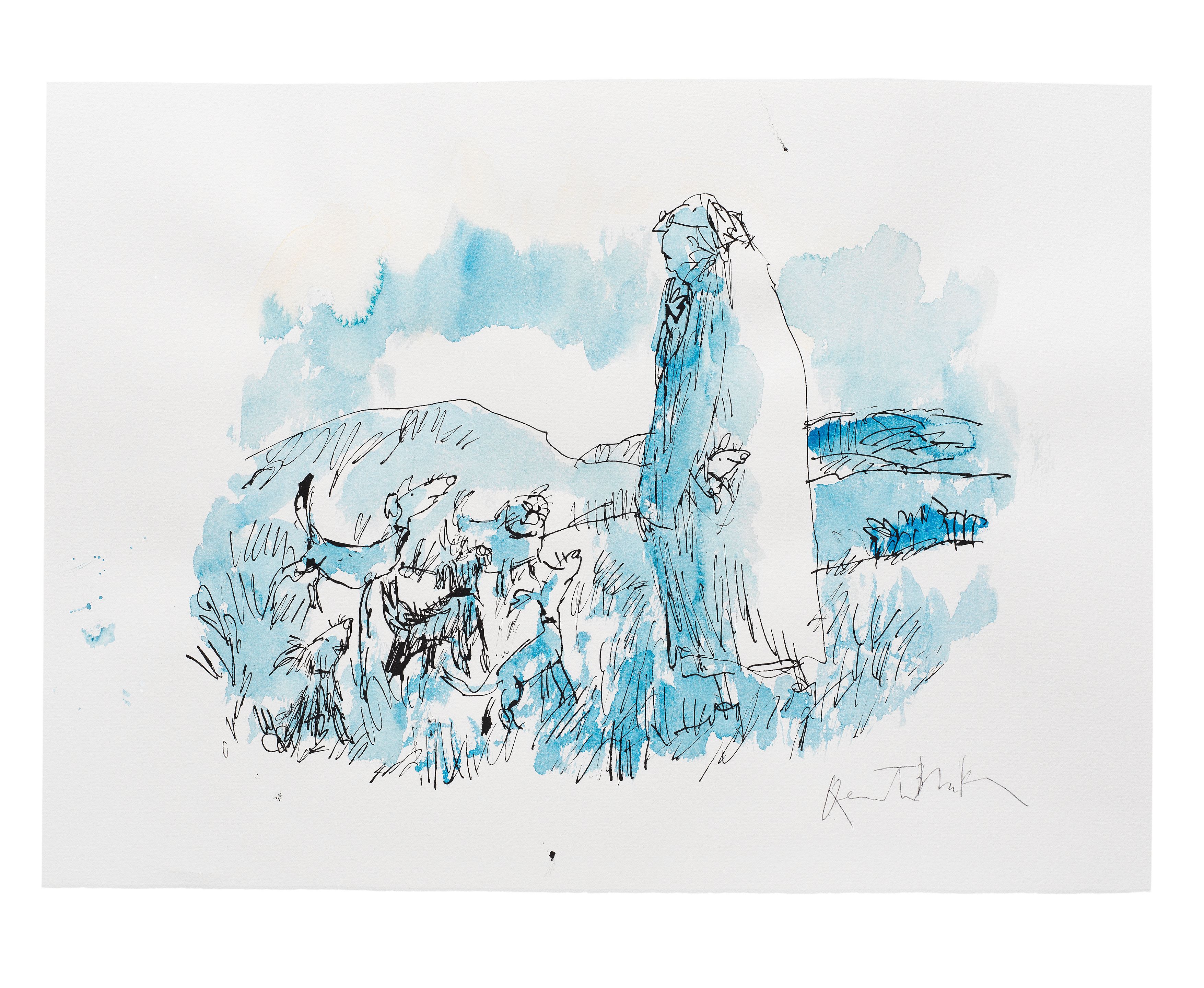 Bonhams : Sir Quentin Blake (British, born 1932) Out for a Walk ...