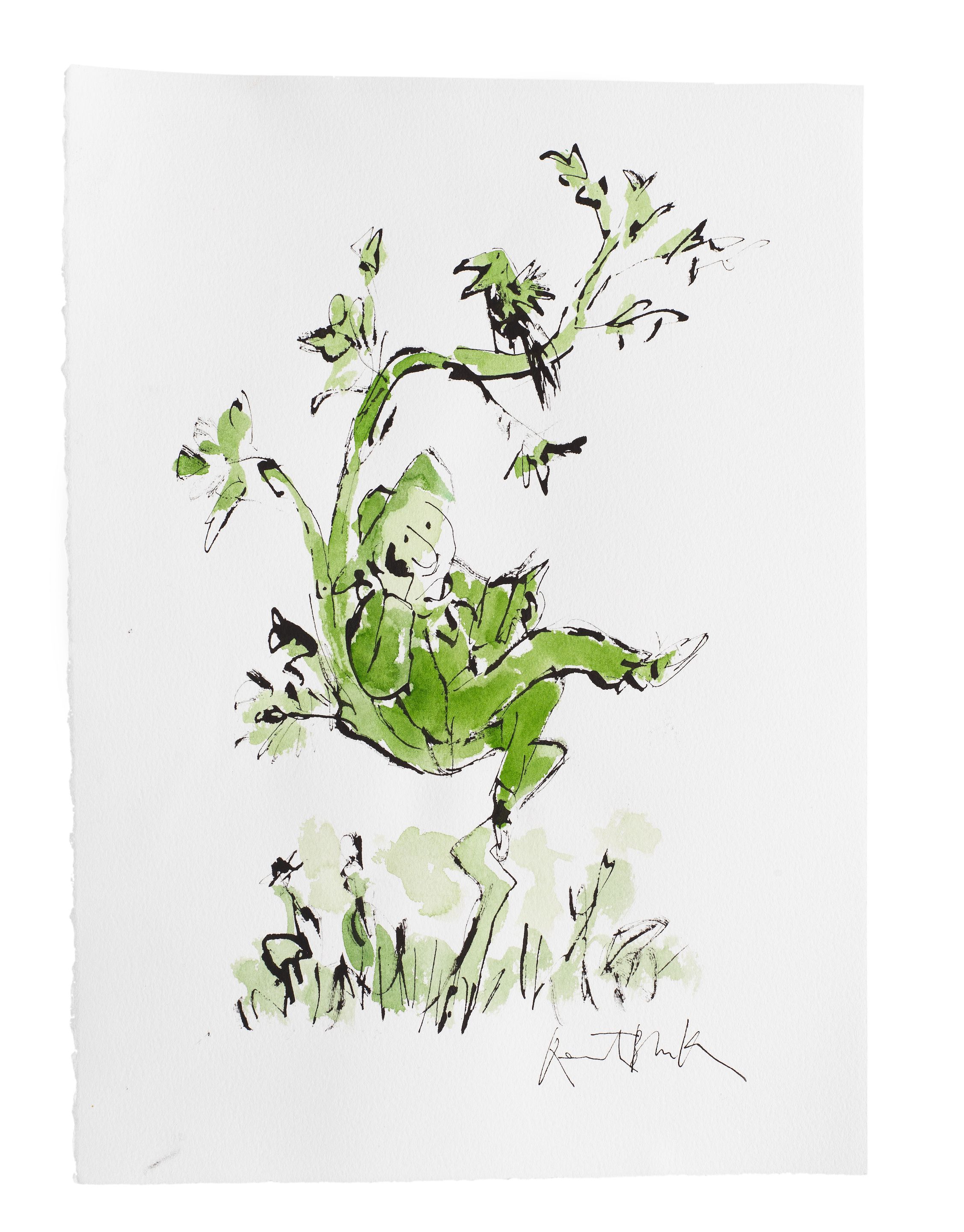 Bonhams : Sir Quentin Blake (British, born 1932) Reading in a Tree ...