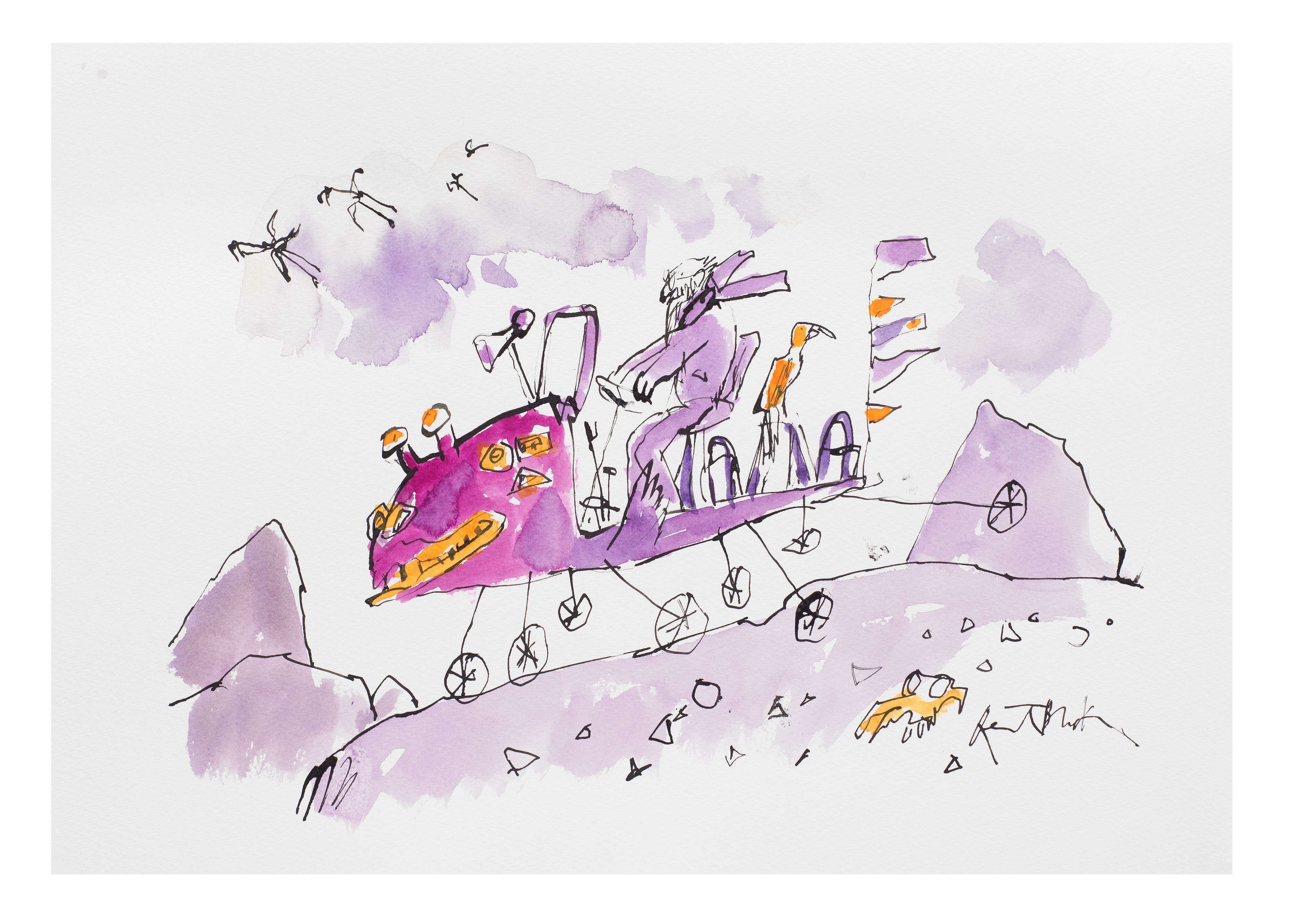 Bonhams : Sir Quentin Blake (British, born 1932) All-terrain Vehicle ...