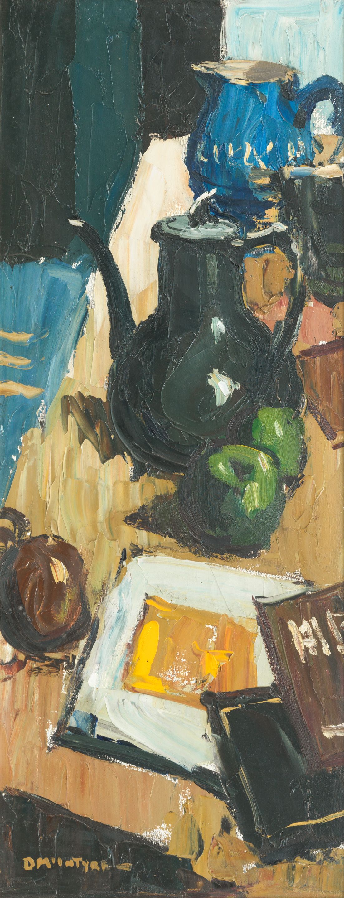 Bonhams : Donald McIntyre (British, 1923-2009) Still Life with Coffee Pot