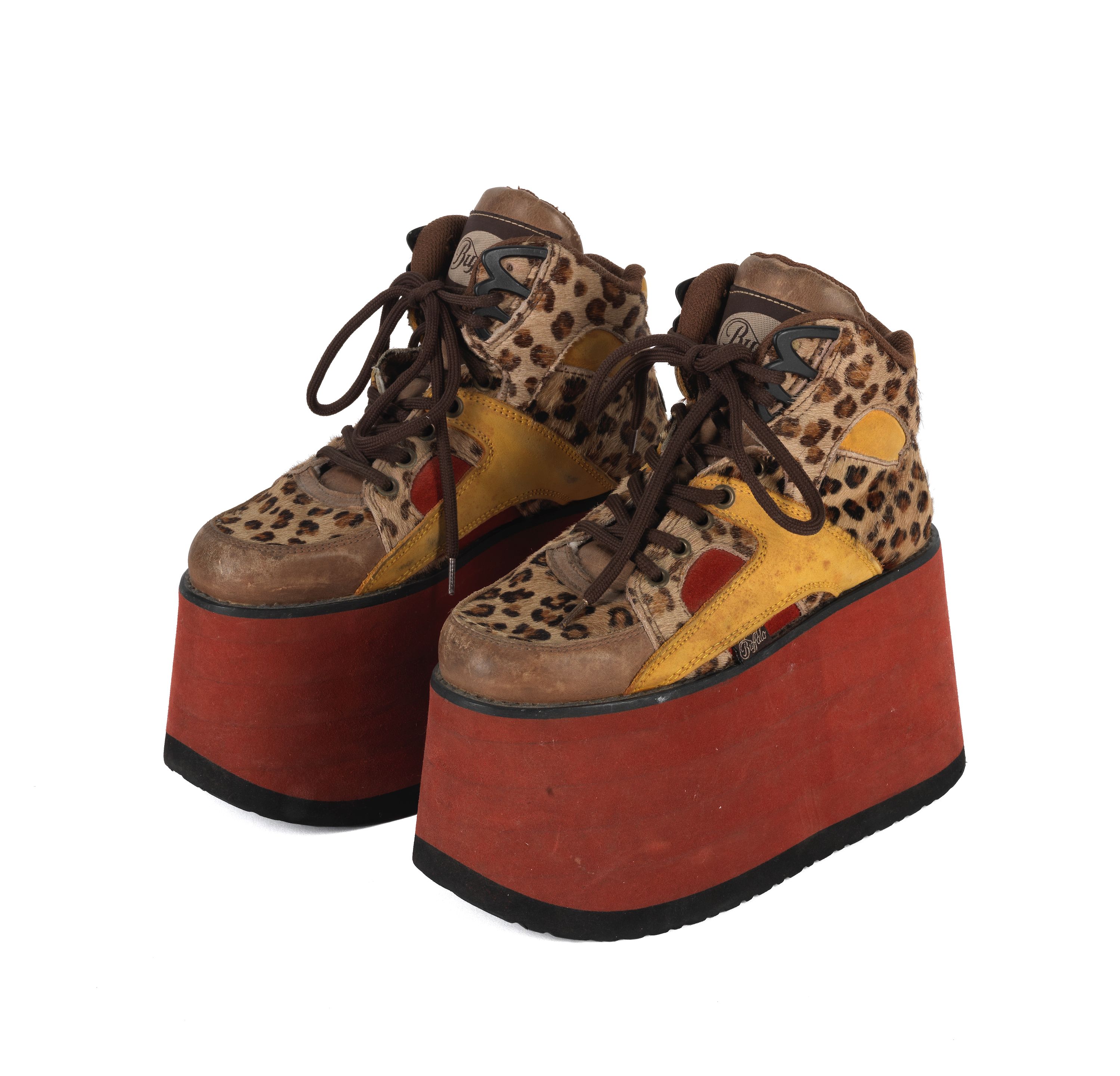 Bonhams : Buffalo Boots A Pair of Platform Buffalo Boots, circa 1997