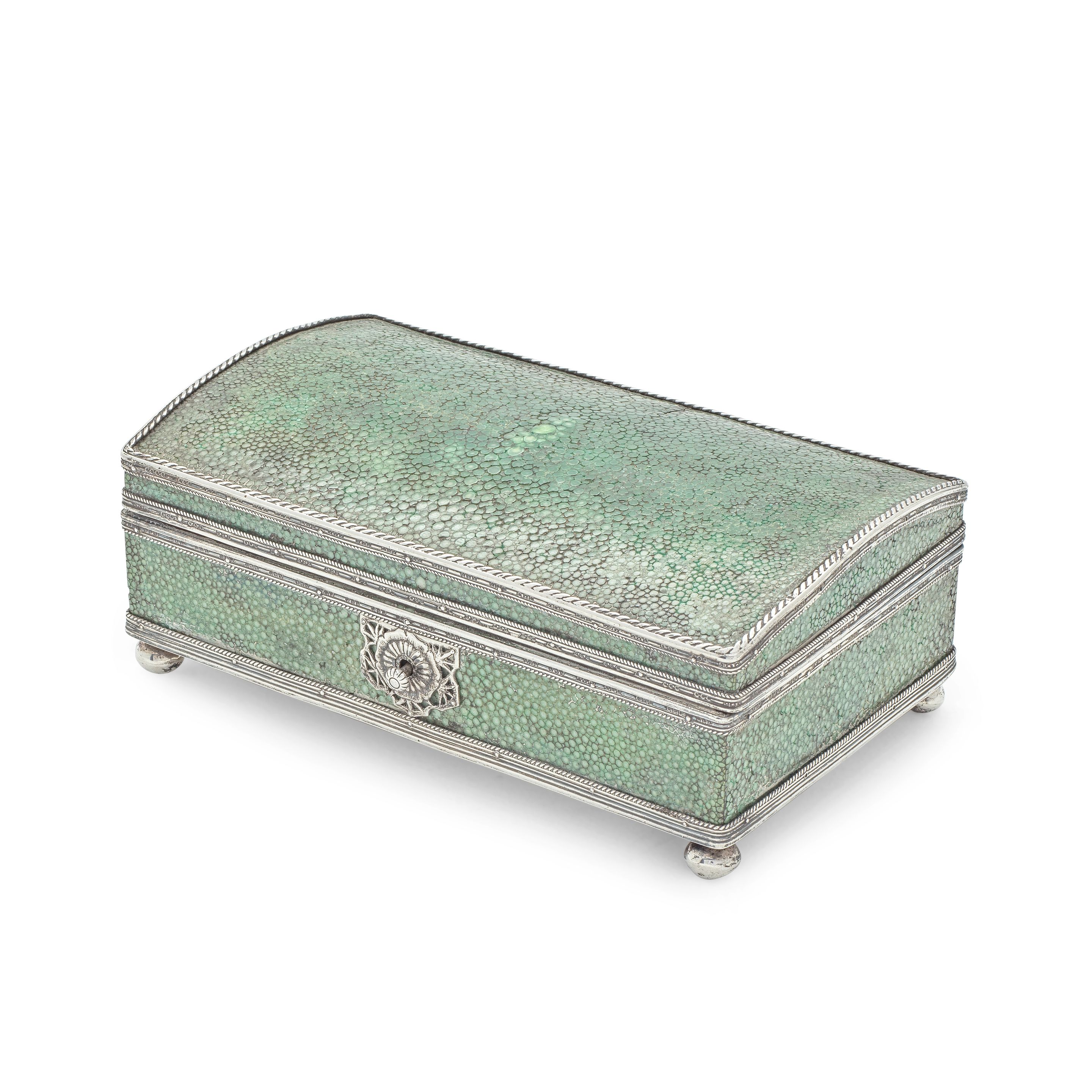 Bonhams : A silver and shagreen box John Paul Cooper, early 20th ...