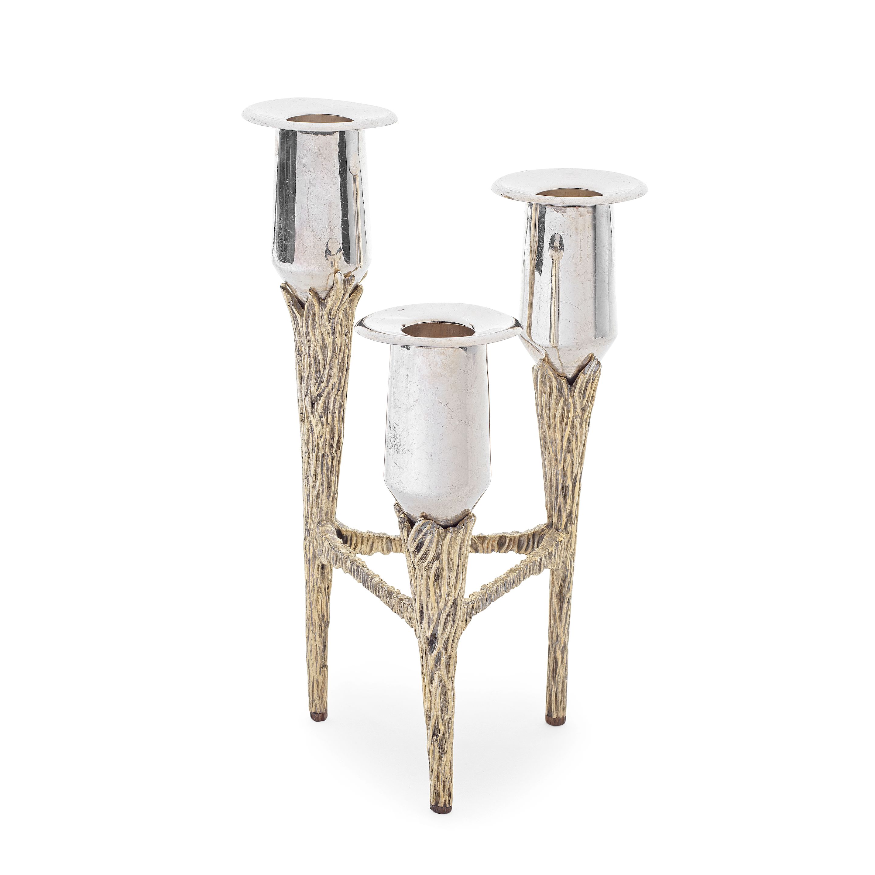 Bonhams : A modern silver and silver-gilt candelabra Argentum (Douglas ...