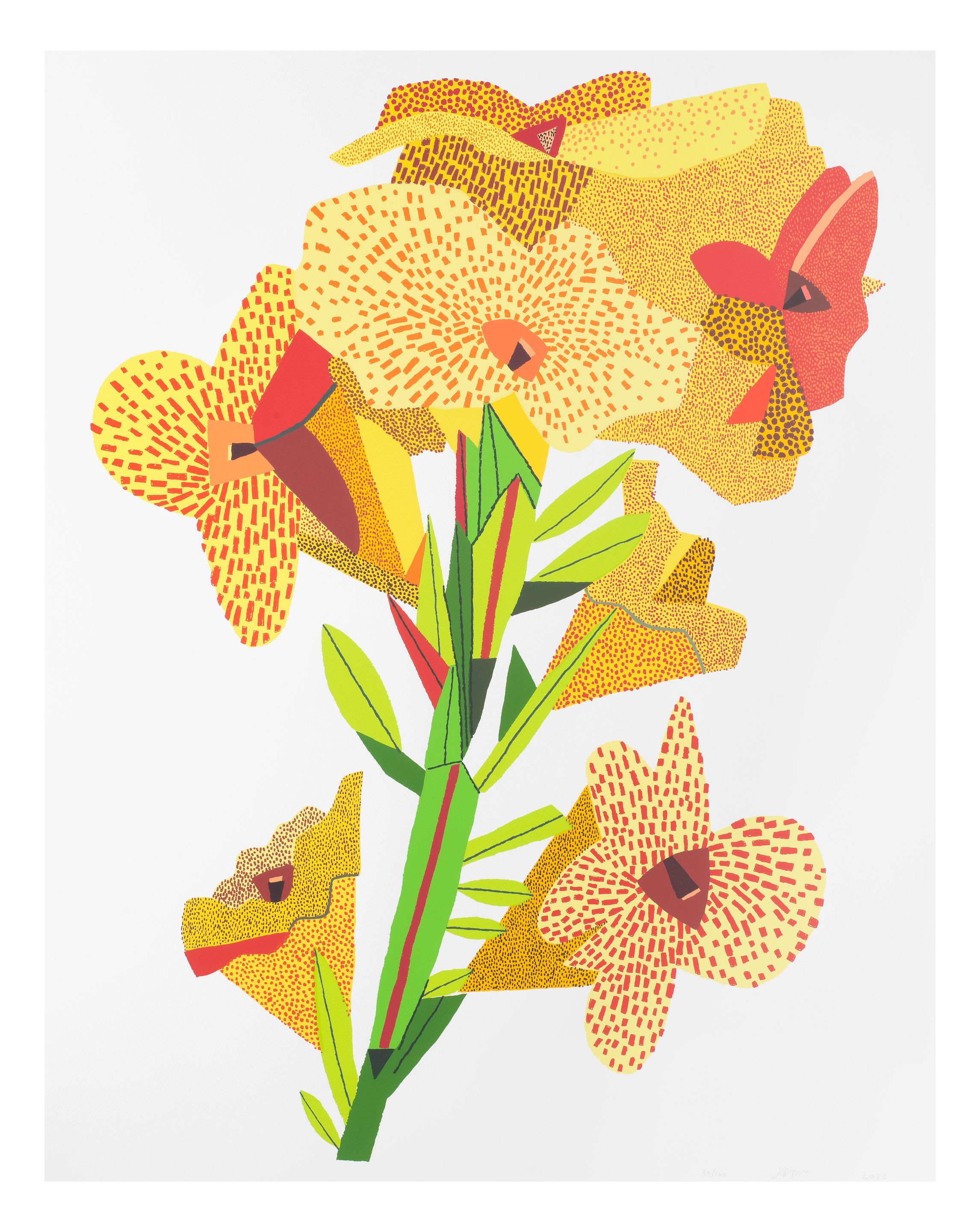 Bonhams : Jonas Wood (born 1977) Yellow Flower, from Greenpeace 50 ...