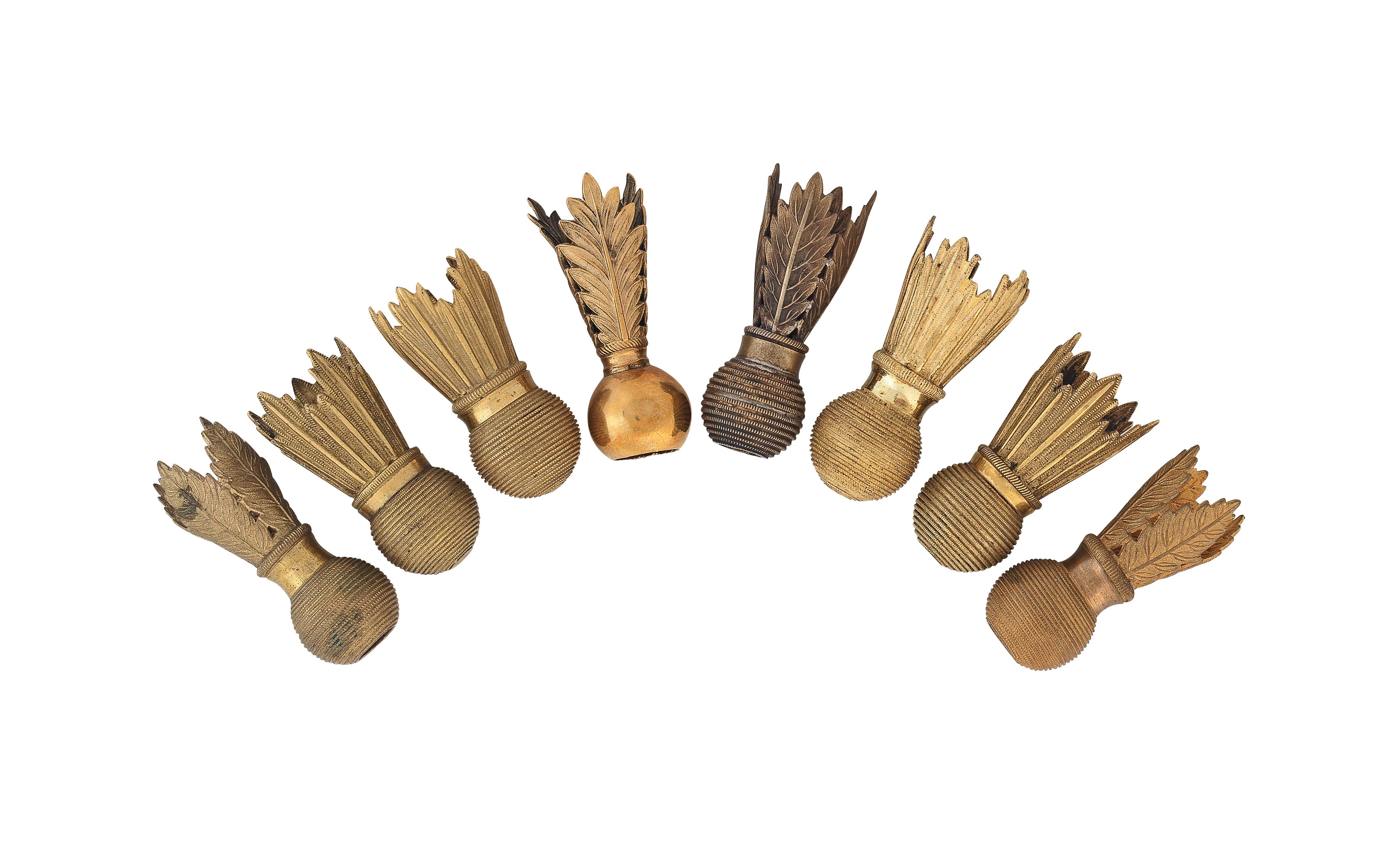 Bonhams : Eight Officer's Hussars And Lance Cap Plume-Holders
