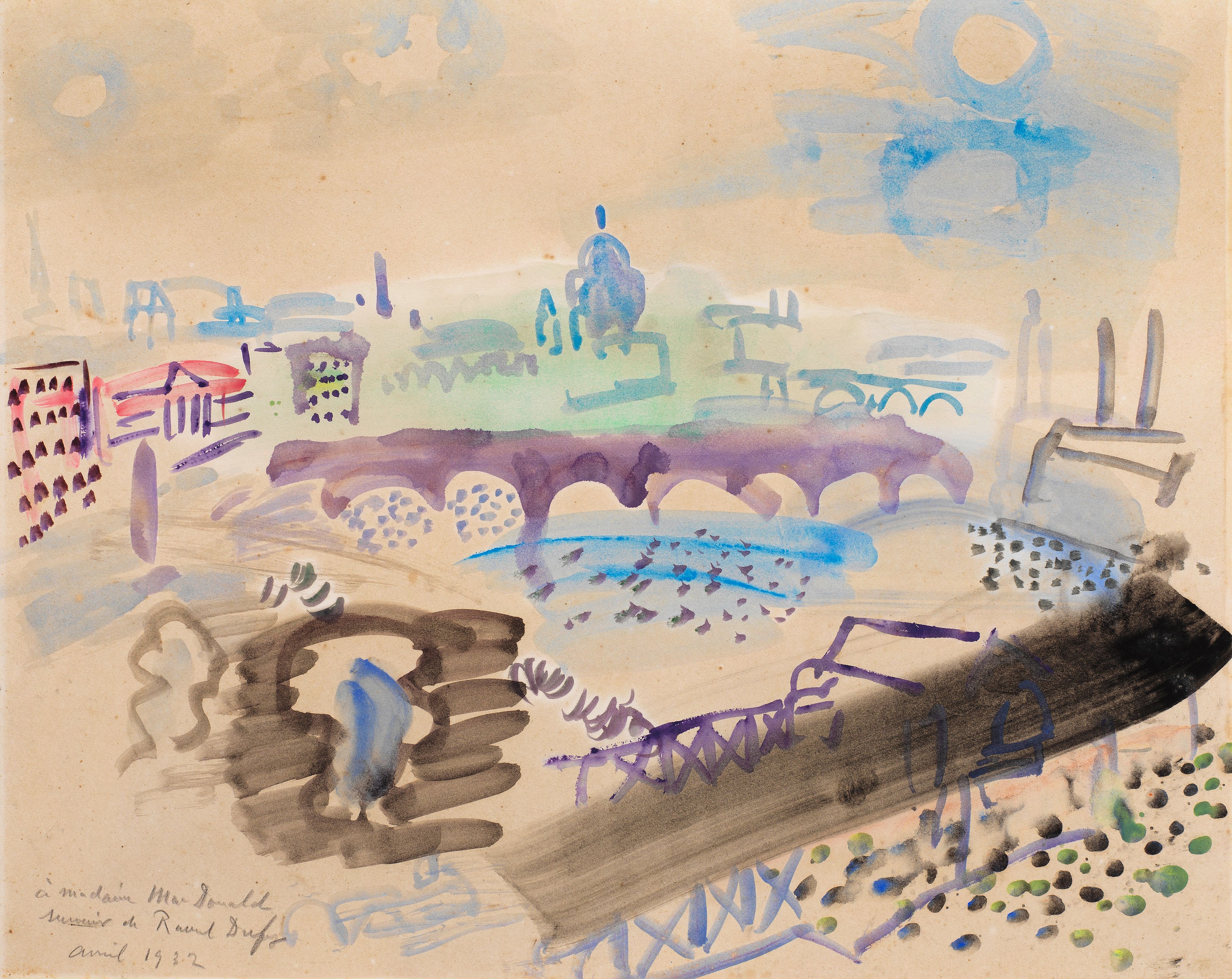 Bonhams : RAOUL DUFY (1877-1953) La Tamise (Executed in London in April ...