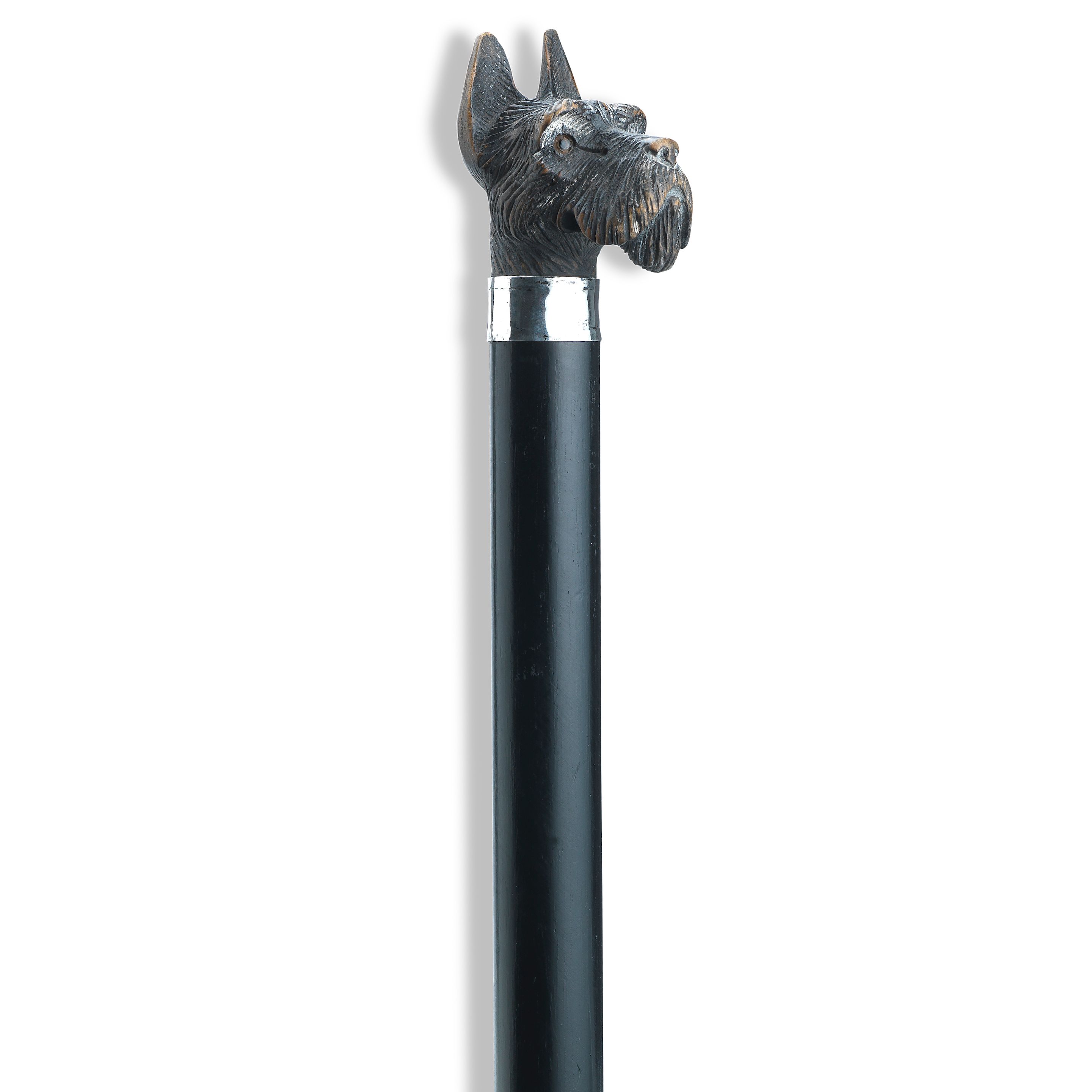 Bonhams : A 20th century walking cane with a Scottish Terrier final