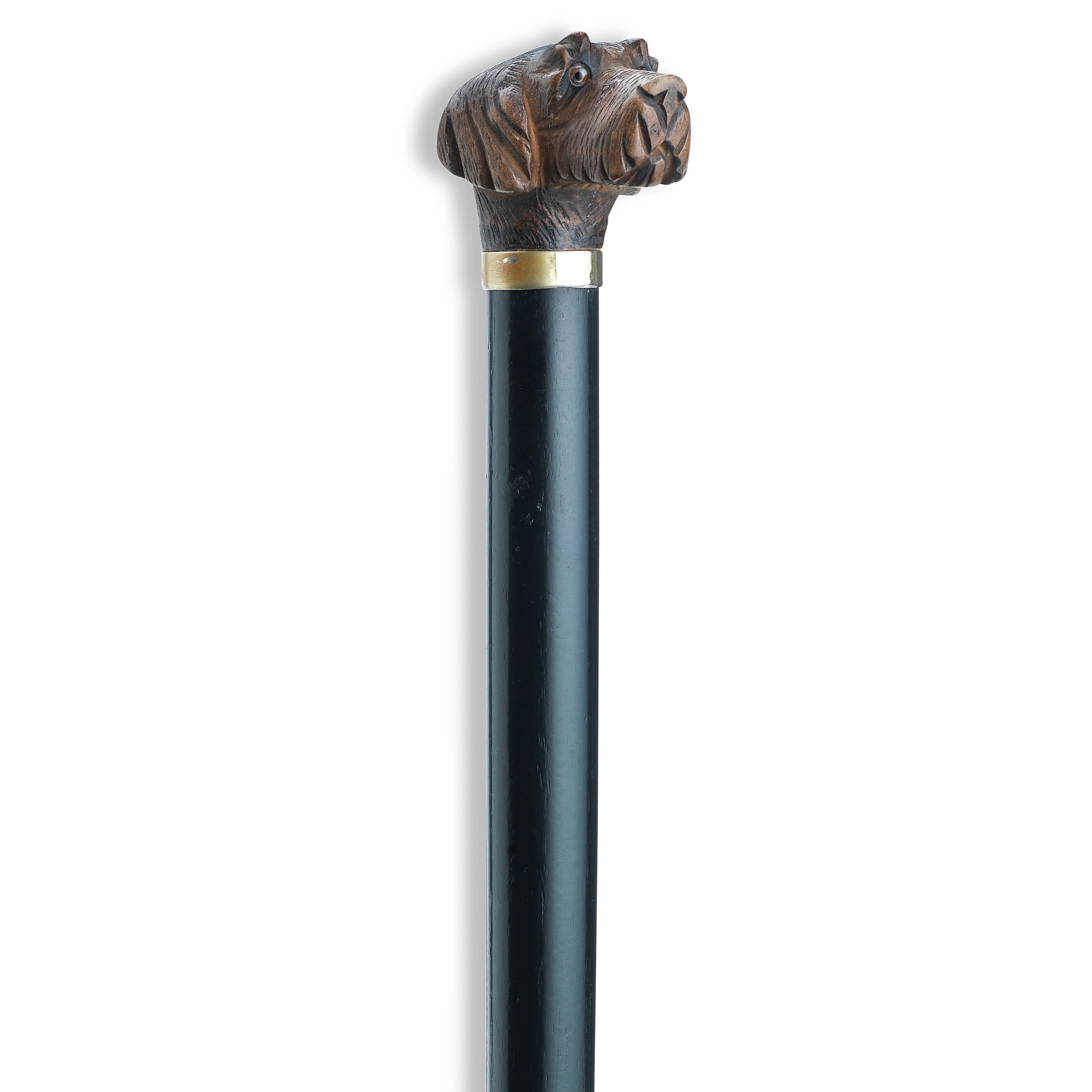 Bonhams : A 20th century walking cane with gundog final possibly a ...