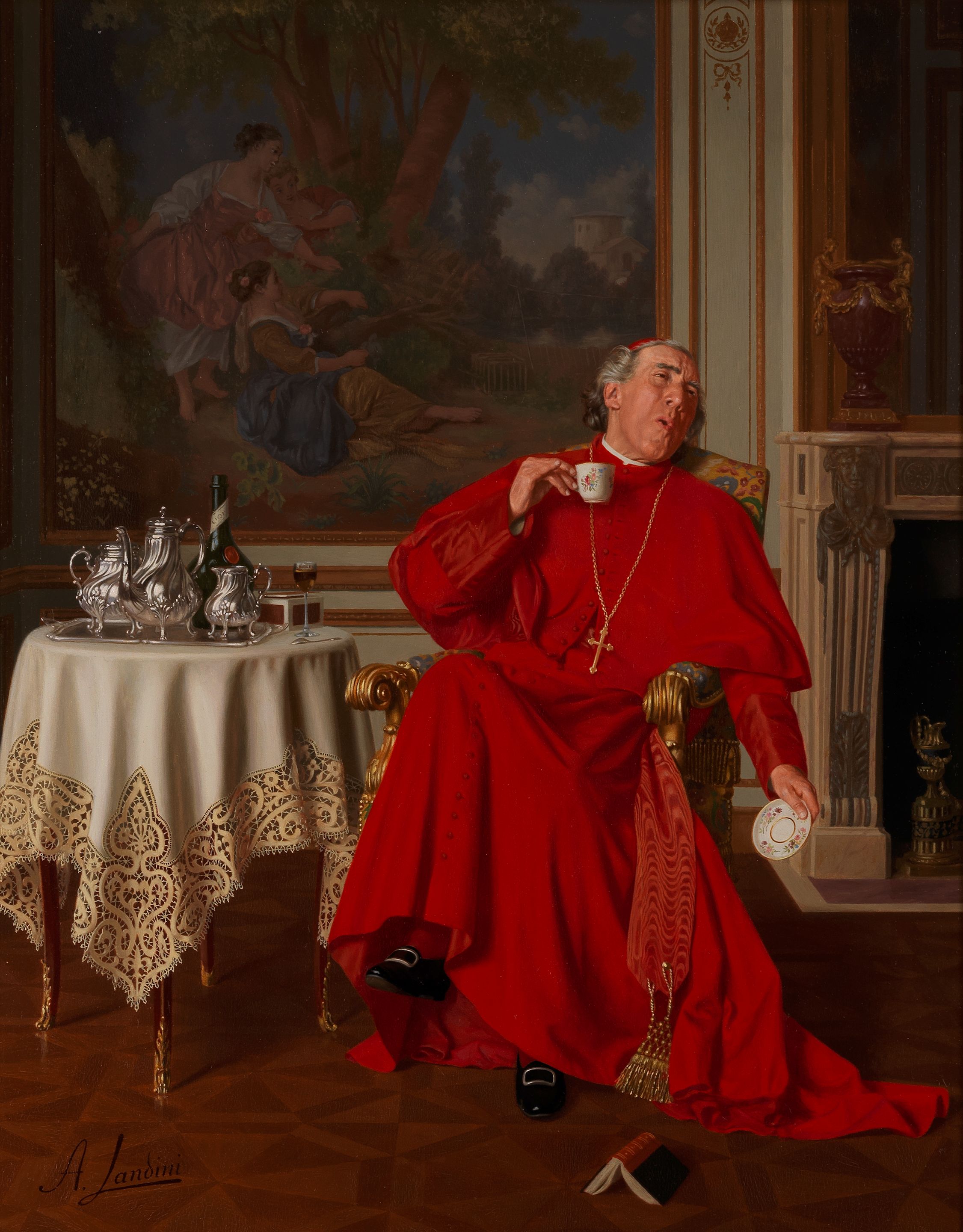 Bonhams : Andrea Landini (Italian, 1847-1935) Trop chaud