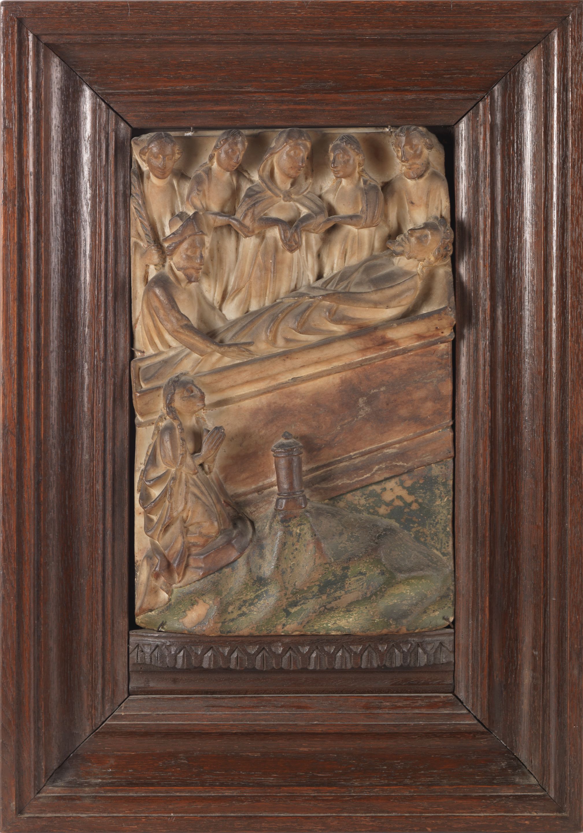 Bonhams : A Medieval Nottingham alabaster relief panel depicting the ...