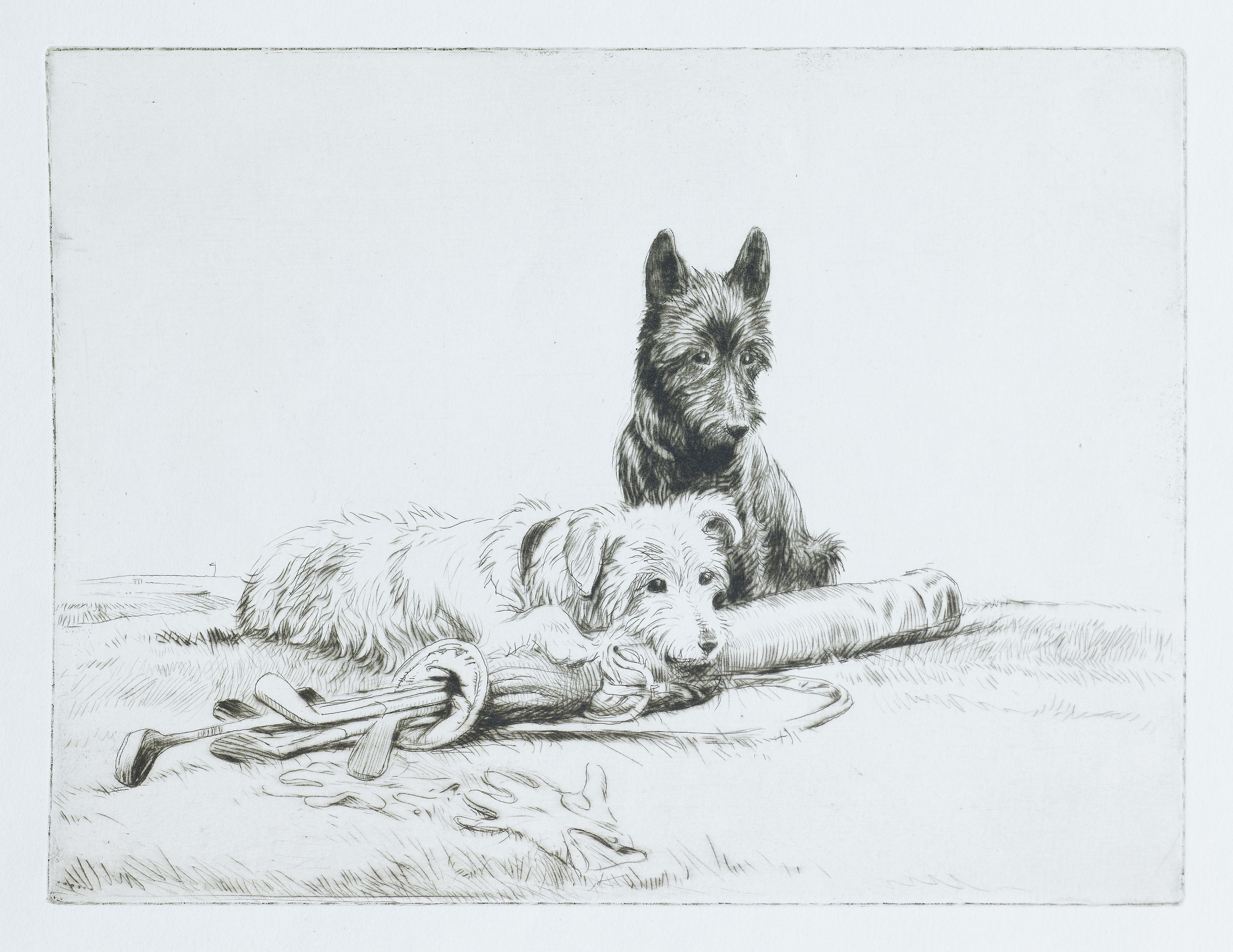 Bonhams : George Soper RE (British, 1870-1942) Black and White (unframed)