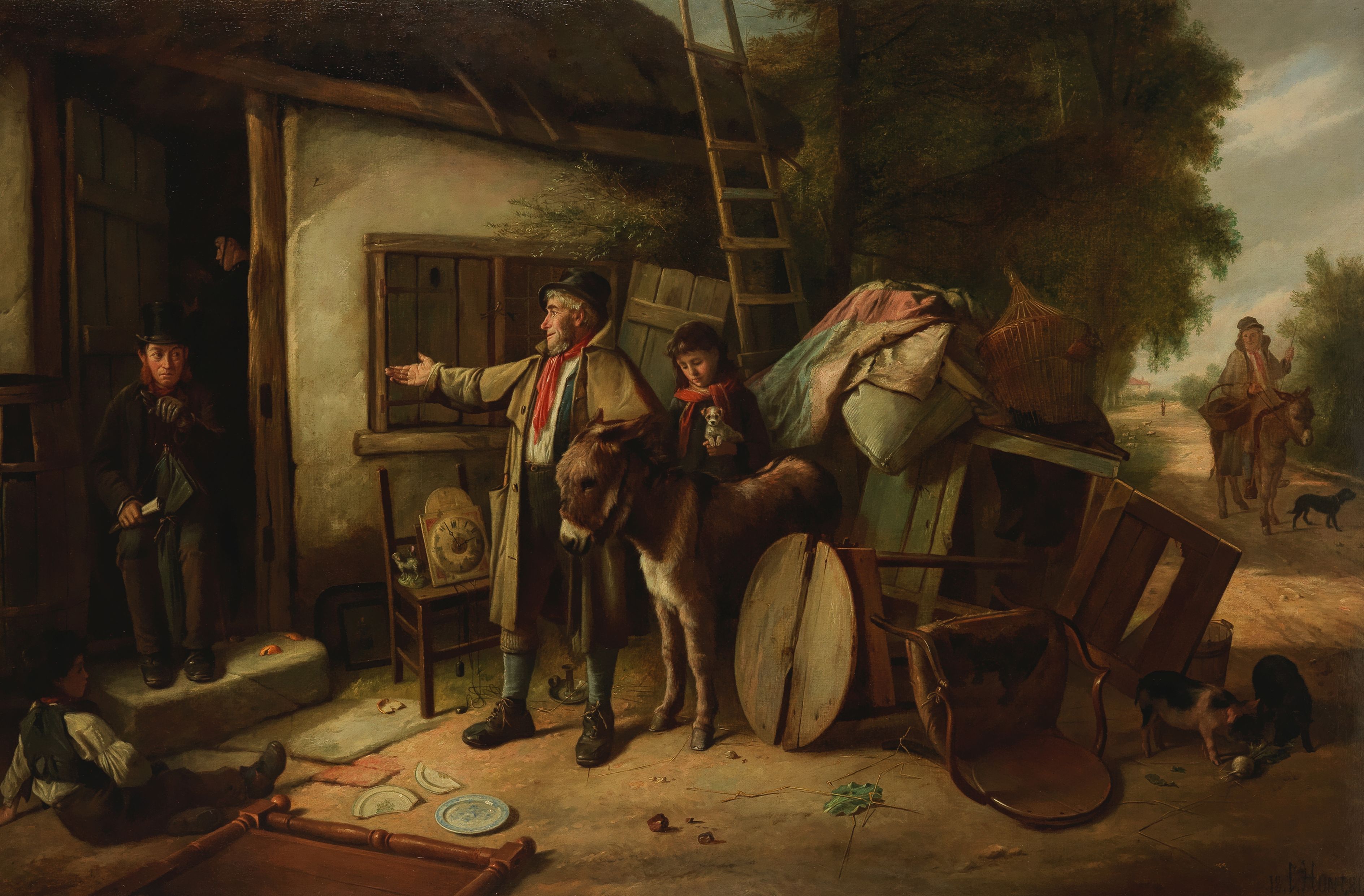 Bonhams : Charles Hunt (British, 1829-1900) Evicted