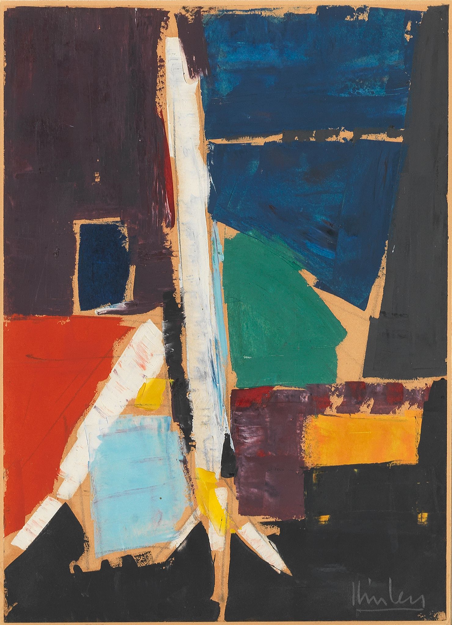 Bonhams : Peter Kinley (British, 1926-1988) Study for Interior
