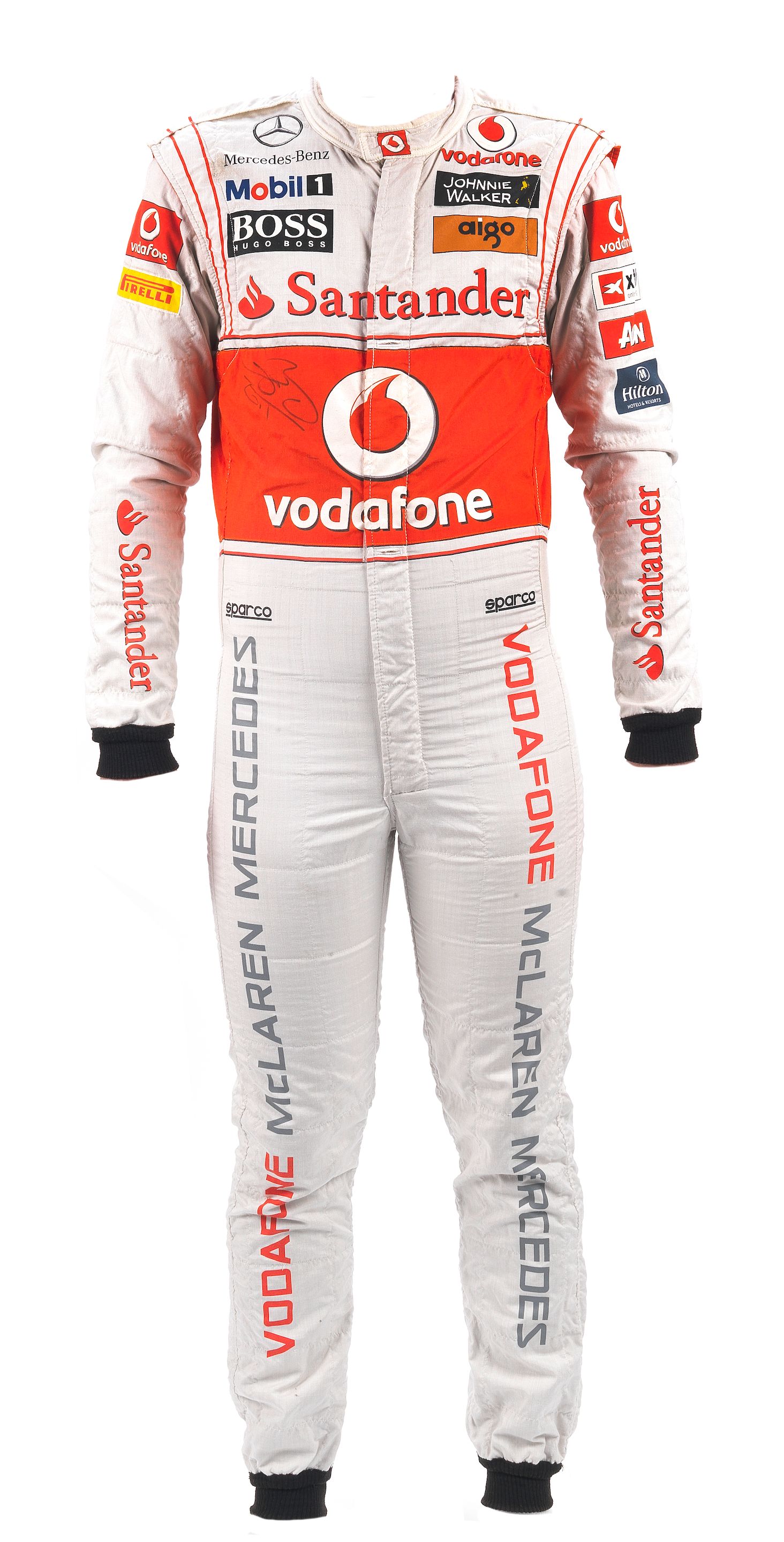 Bonhams Cars : A signed Jenson Button McLaren Mercedes race suit - worn ...