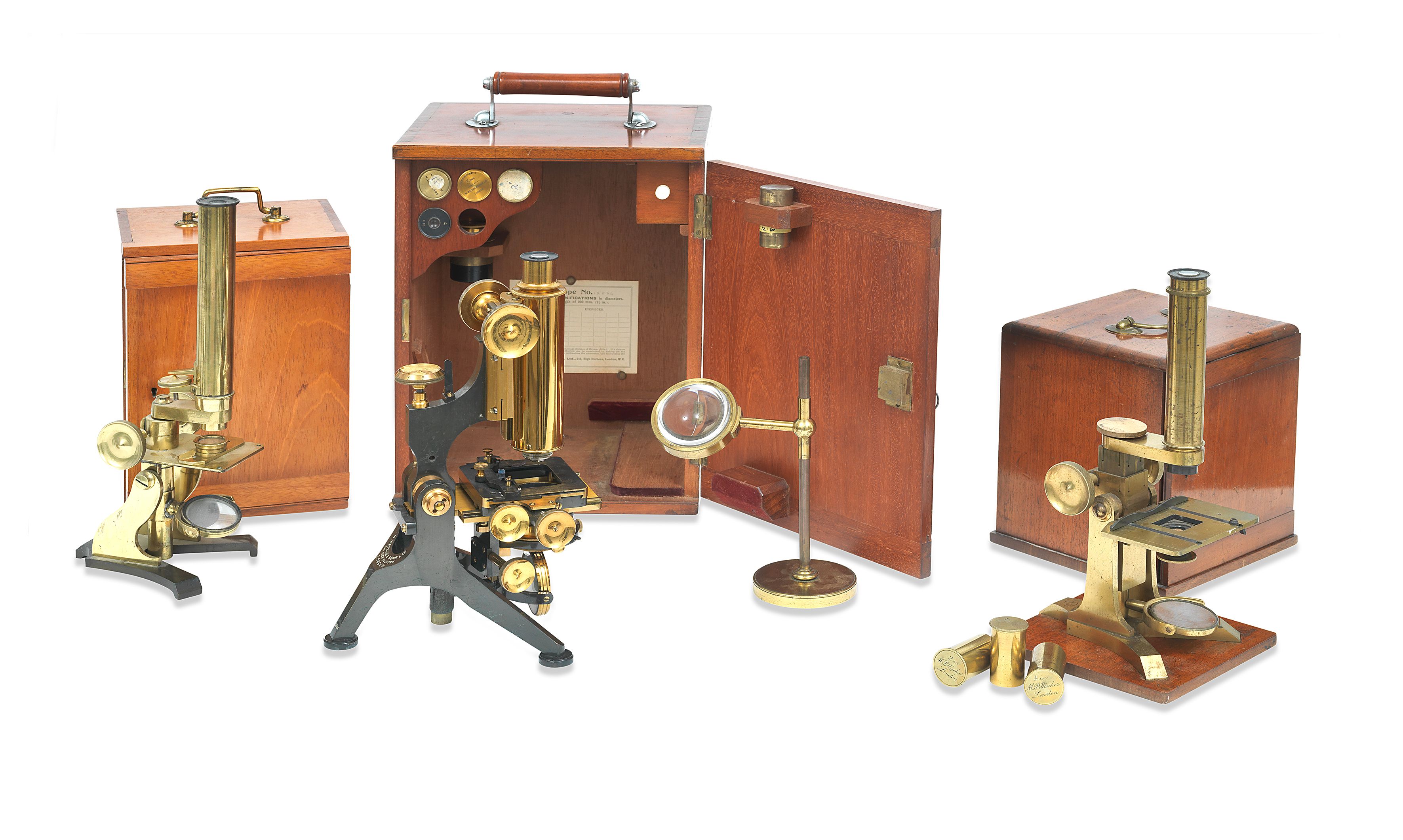 Bonhams : A W. Watson compound monocular microscope, English, early ...