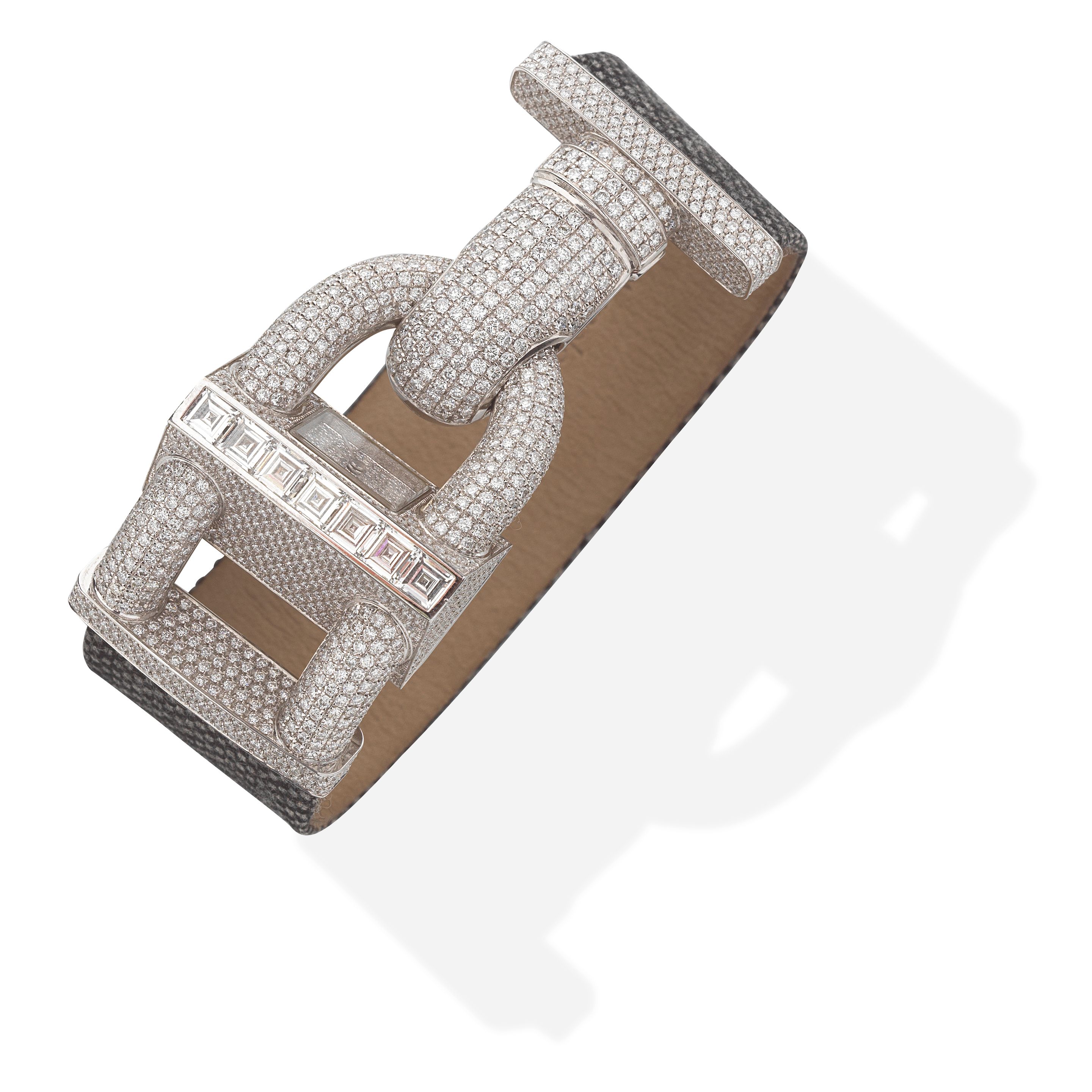 Bonhams : VAN CLEEF & ARPELS 'CADENAS' DIAMOND WATCH