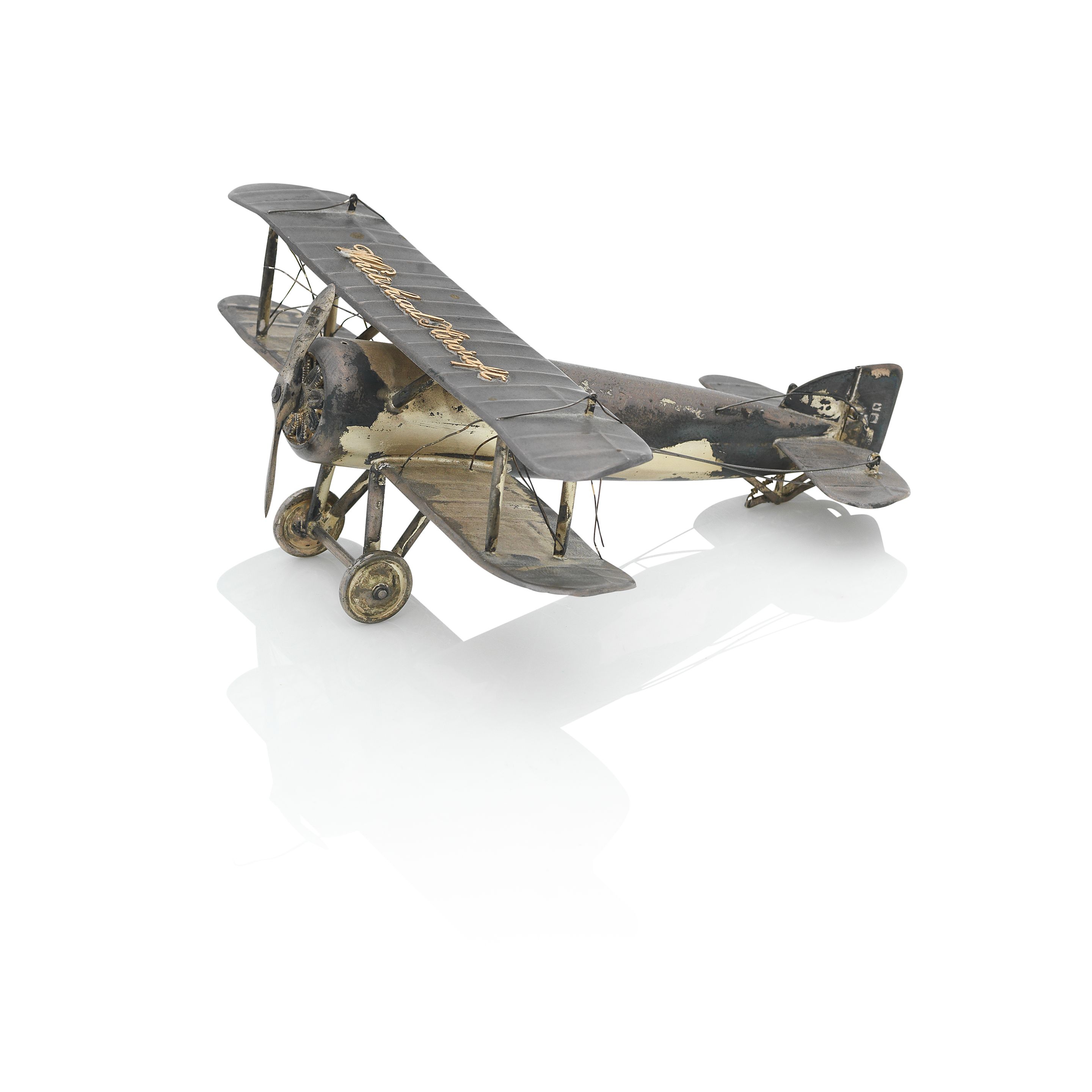 Bonhams : A silver biplane of the Whitehead Aircraft Company James ...
