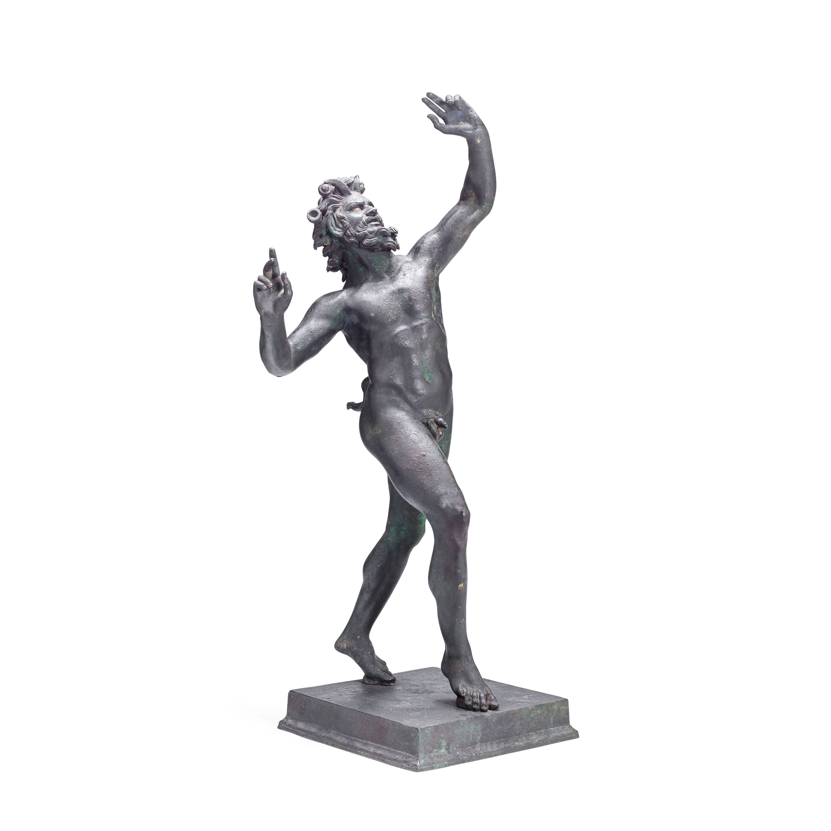 Bonhams : A late 19th century Italian green patinated bronze figure of ...