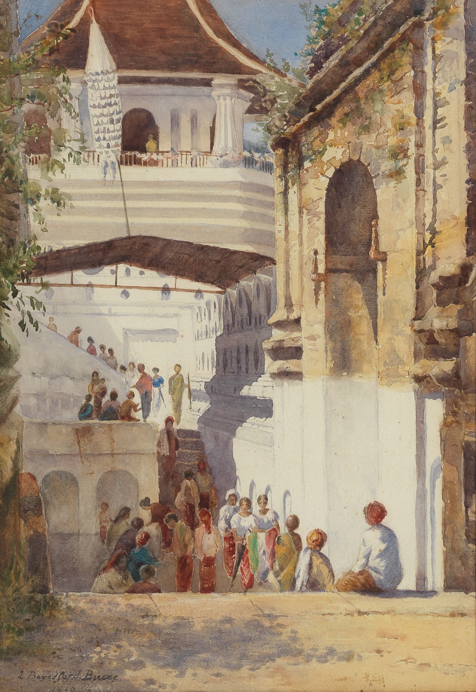 Bonhams : Lydia Beresford Bruce (Late 19th/Early 20th Century) Sri ...