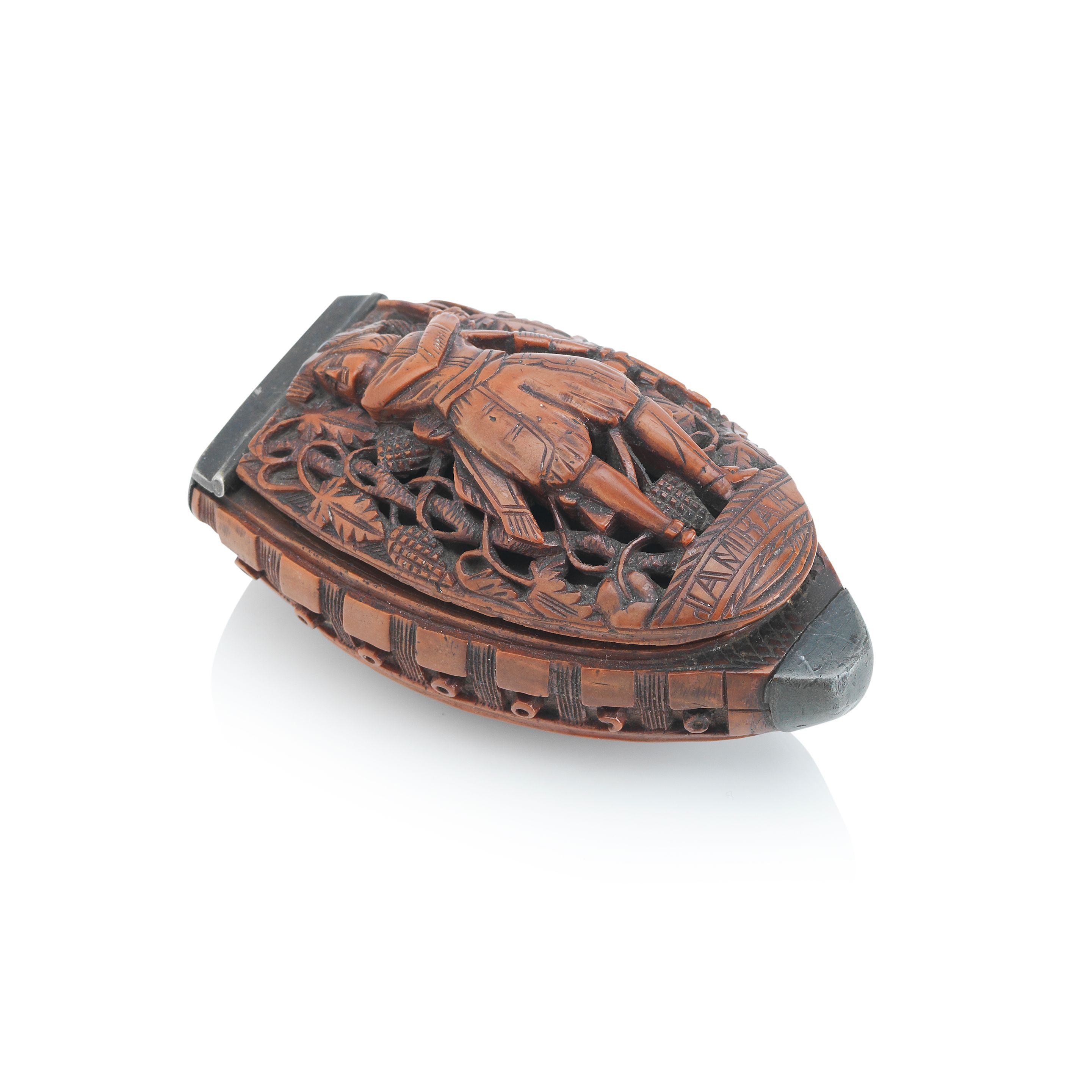 Bonhams : A 18th century carved Coquilla Nut