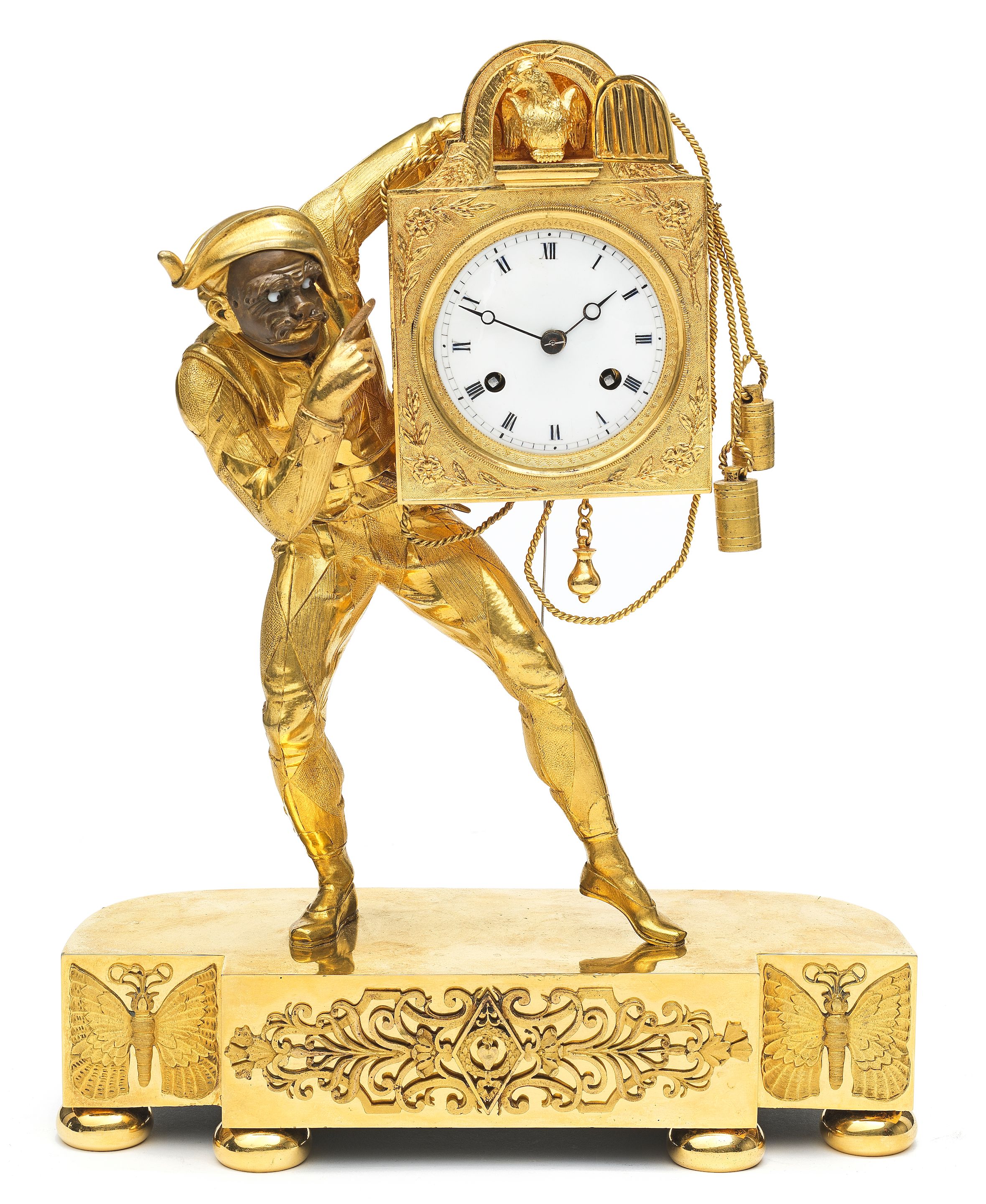 Bonhams : A good early 19th century French gilt and patinated Harlequin ...