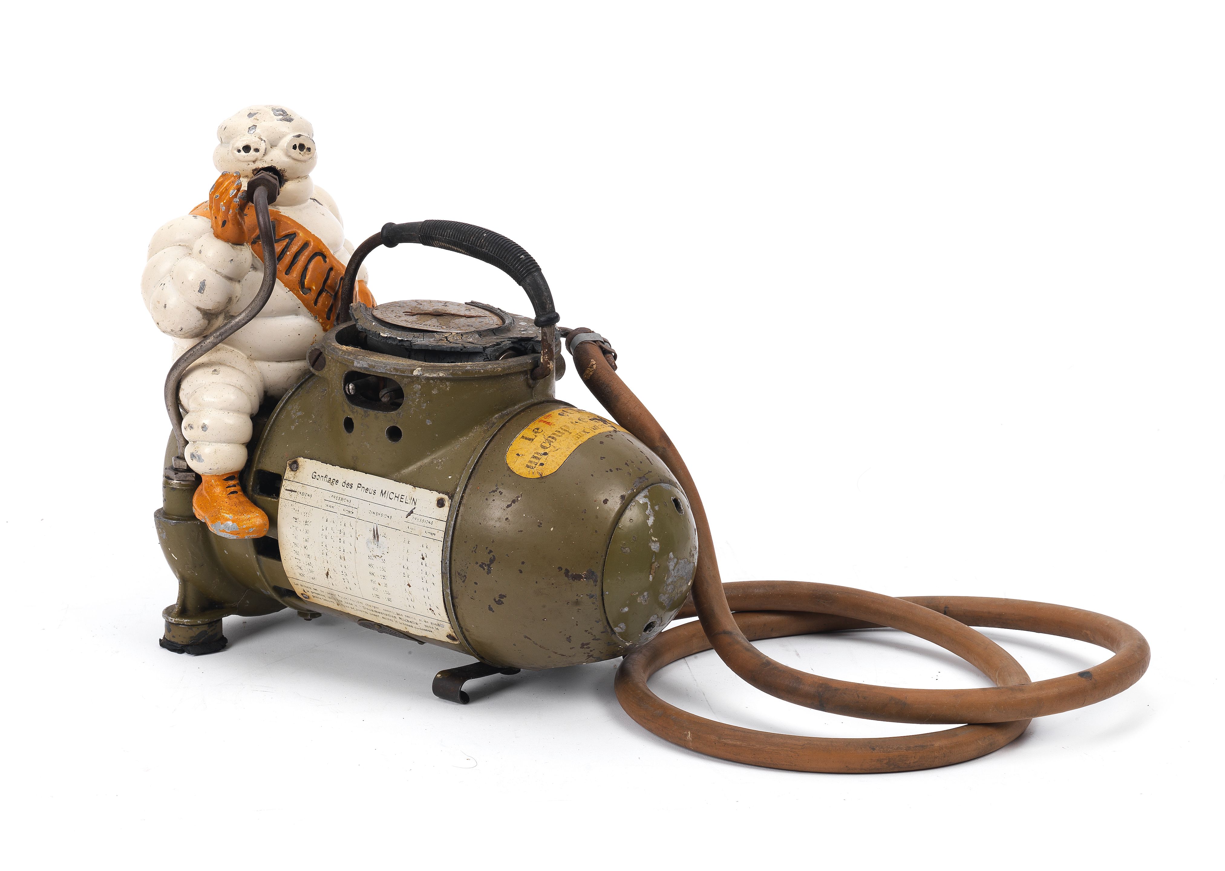 Bonhams Cars : A Michelin 'Mr Bibendum' portable air compressor, by ...
