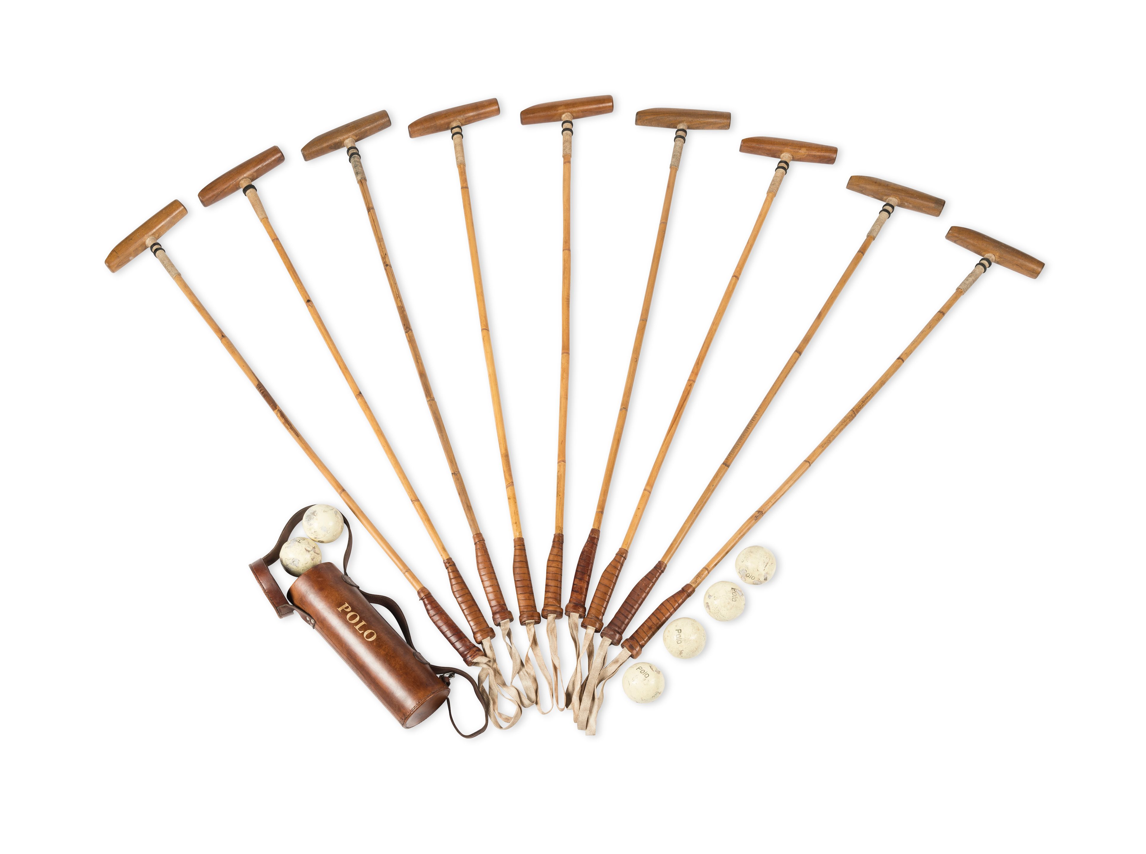 Bonhams : A collection of nine vintage-style polo sticks First seen in ...