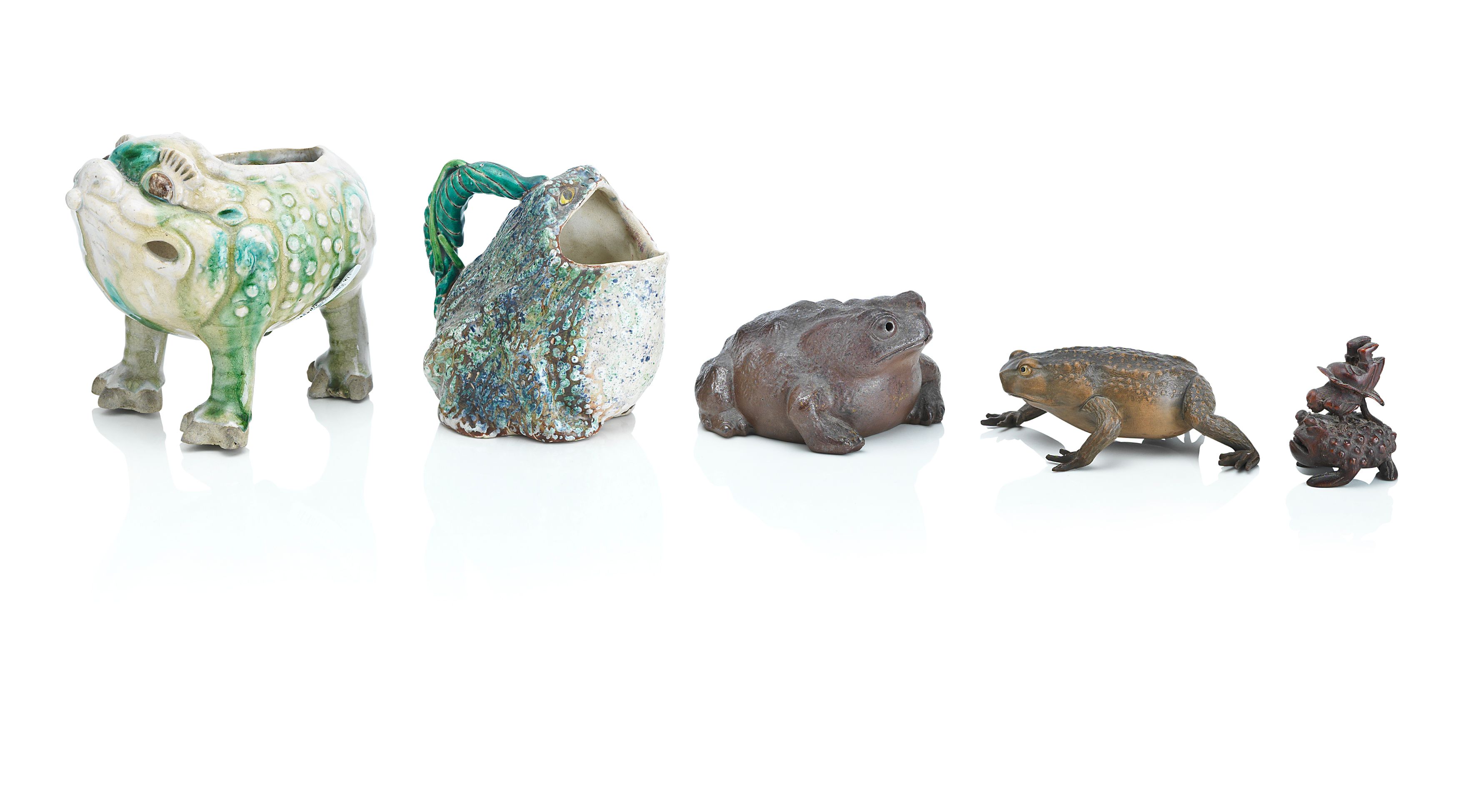 Bonhams : A Collection of Japanese Toads Meiji