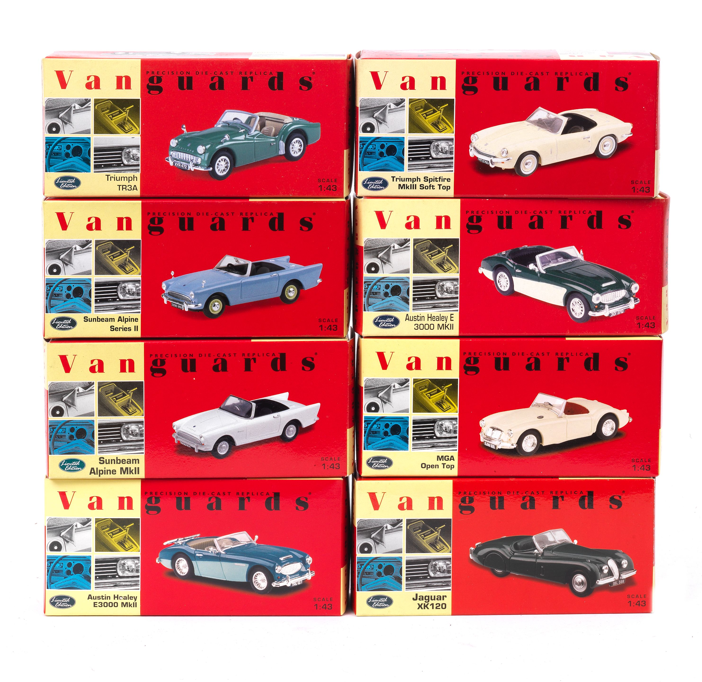 Bonhams Cars : Eight boxed 143 scale limited edition models of British ...
