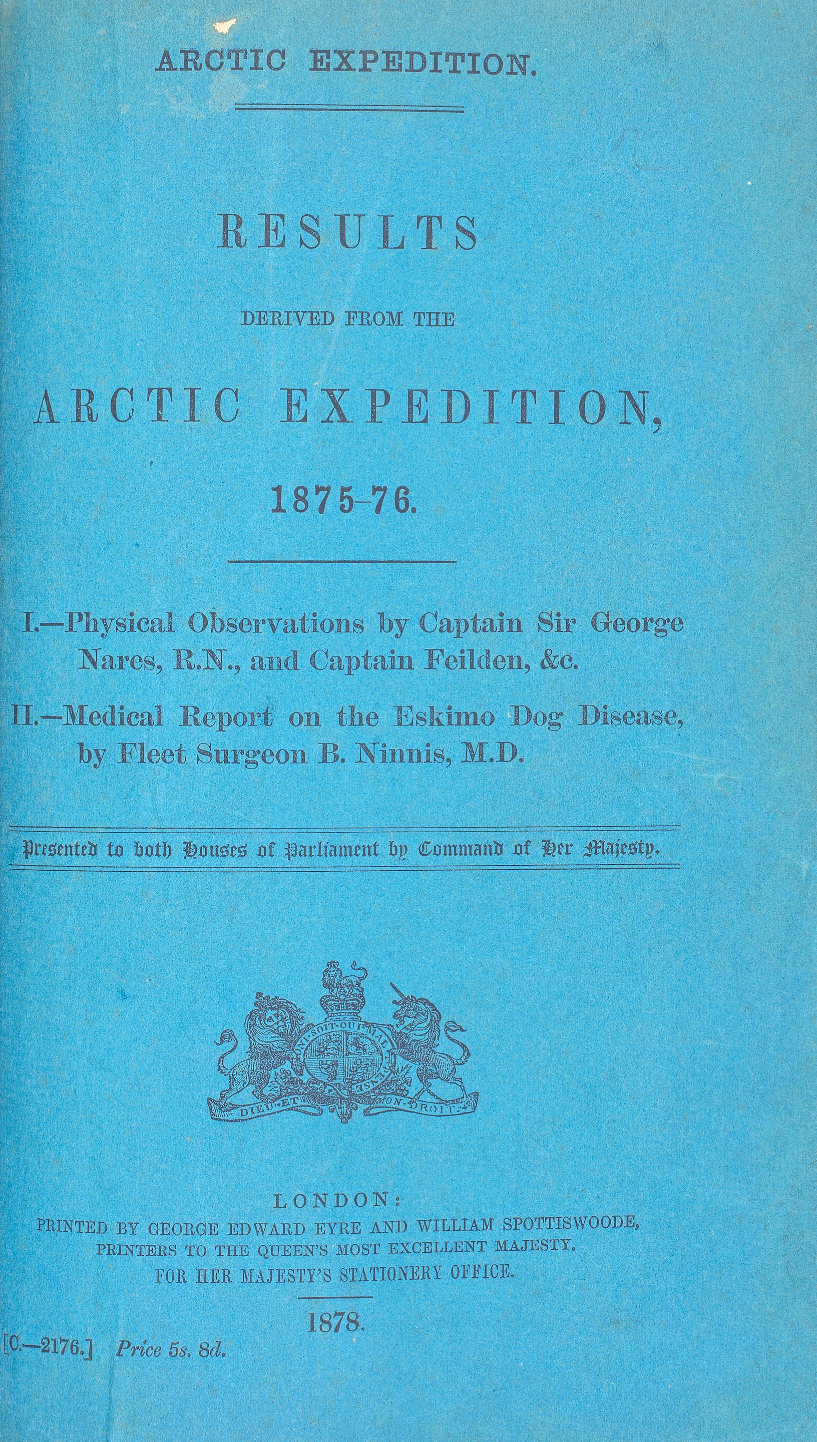 Bonhams : NARES BRITISH ARCTIC EXPEDITION, 1875-76 Journals and ...
