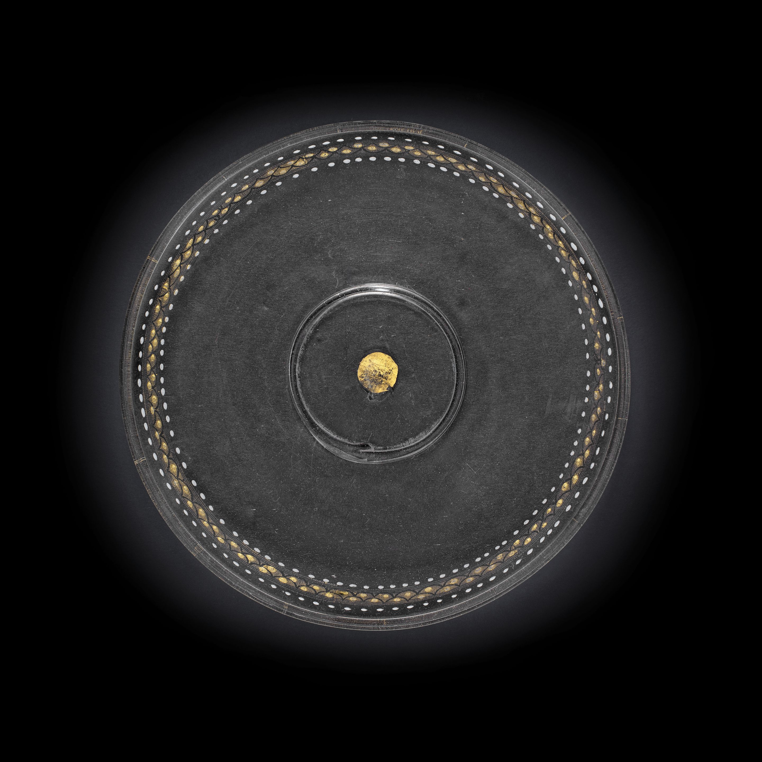 Bonhams : A rare Venetian enamelled and gilded low-footed dish, early 16th century