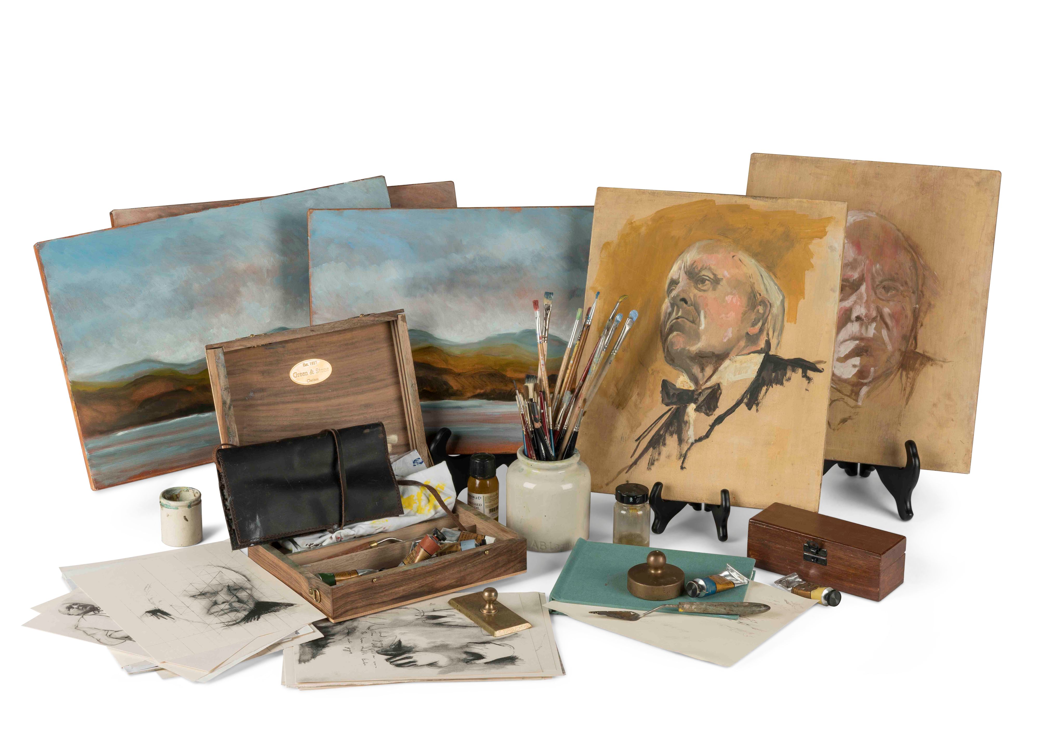 Bonhams : John Lithgow (as Winston Churchill) A selection of character ...