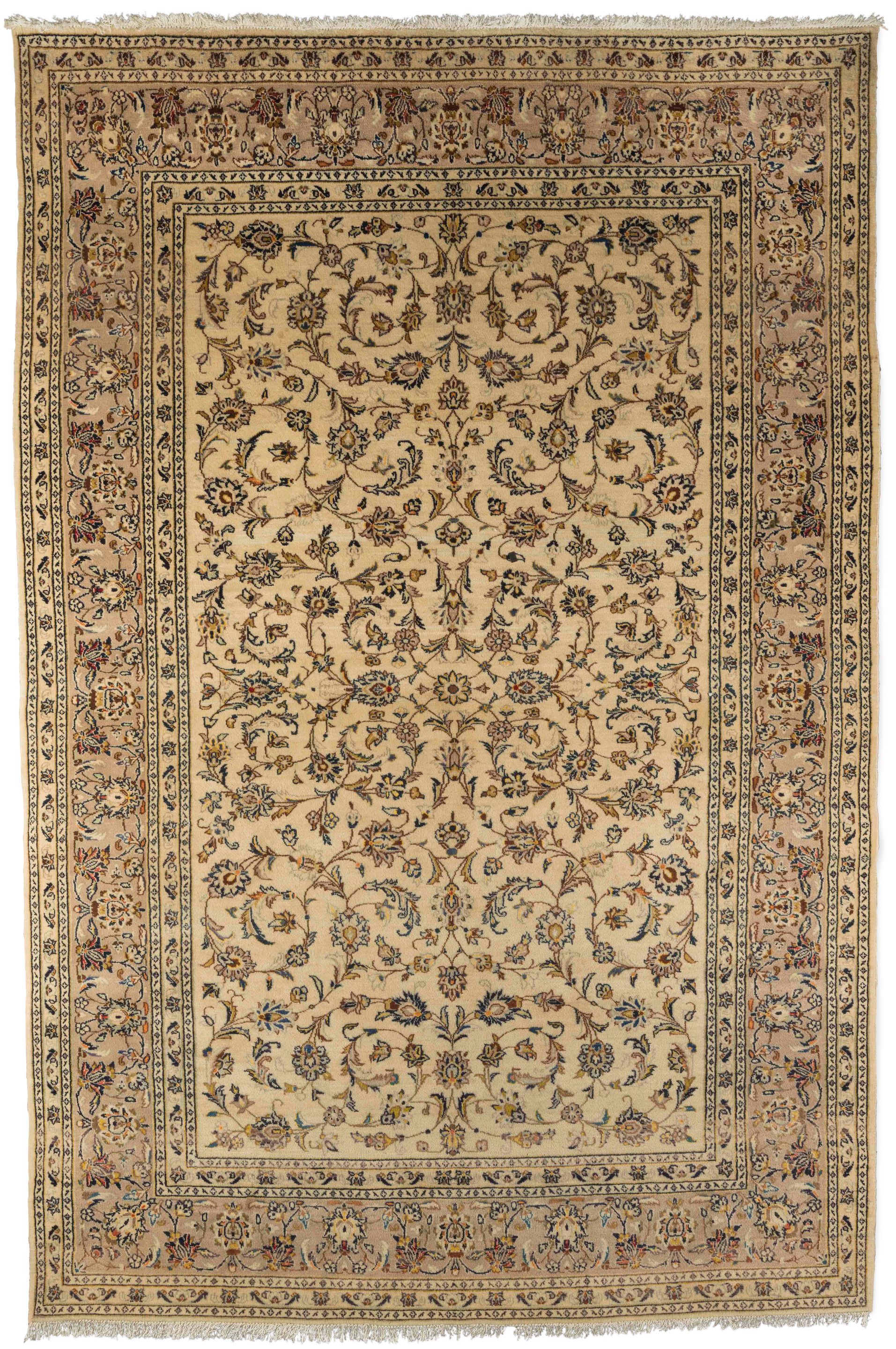 Bonhams : A modern Nain carpet 202cm wide x 309cm long