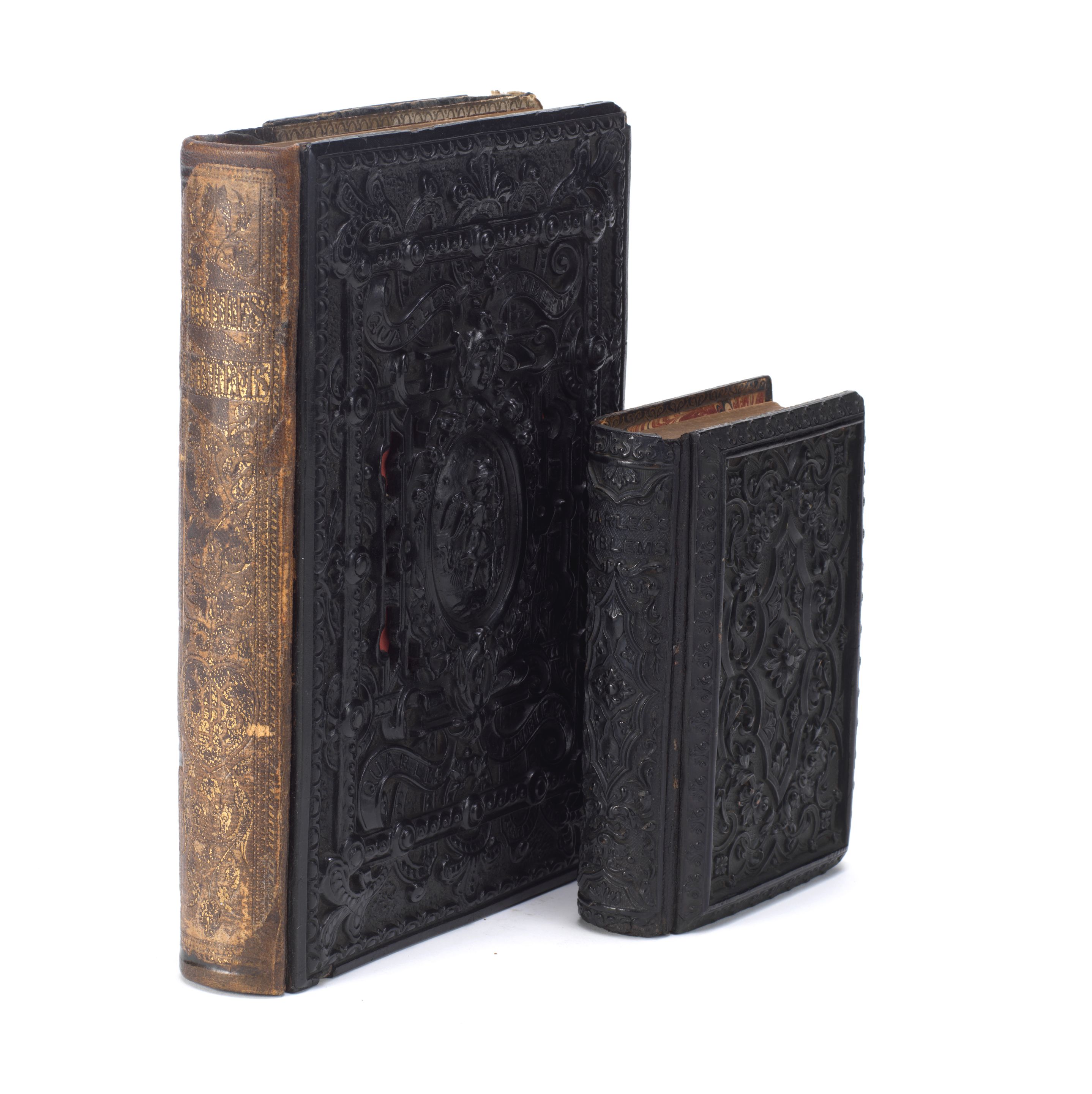 Bonhams : QUARLES (FRANCIS) - PAPIER-MACHÉ BINDINGS Quarles' Emblems ...
