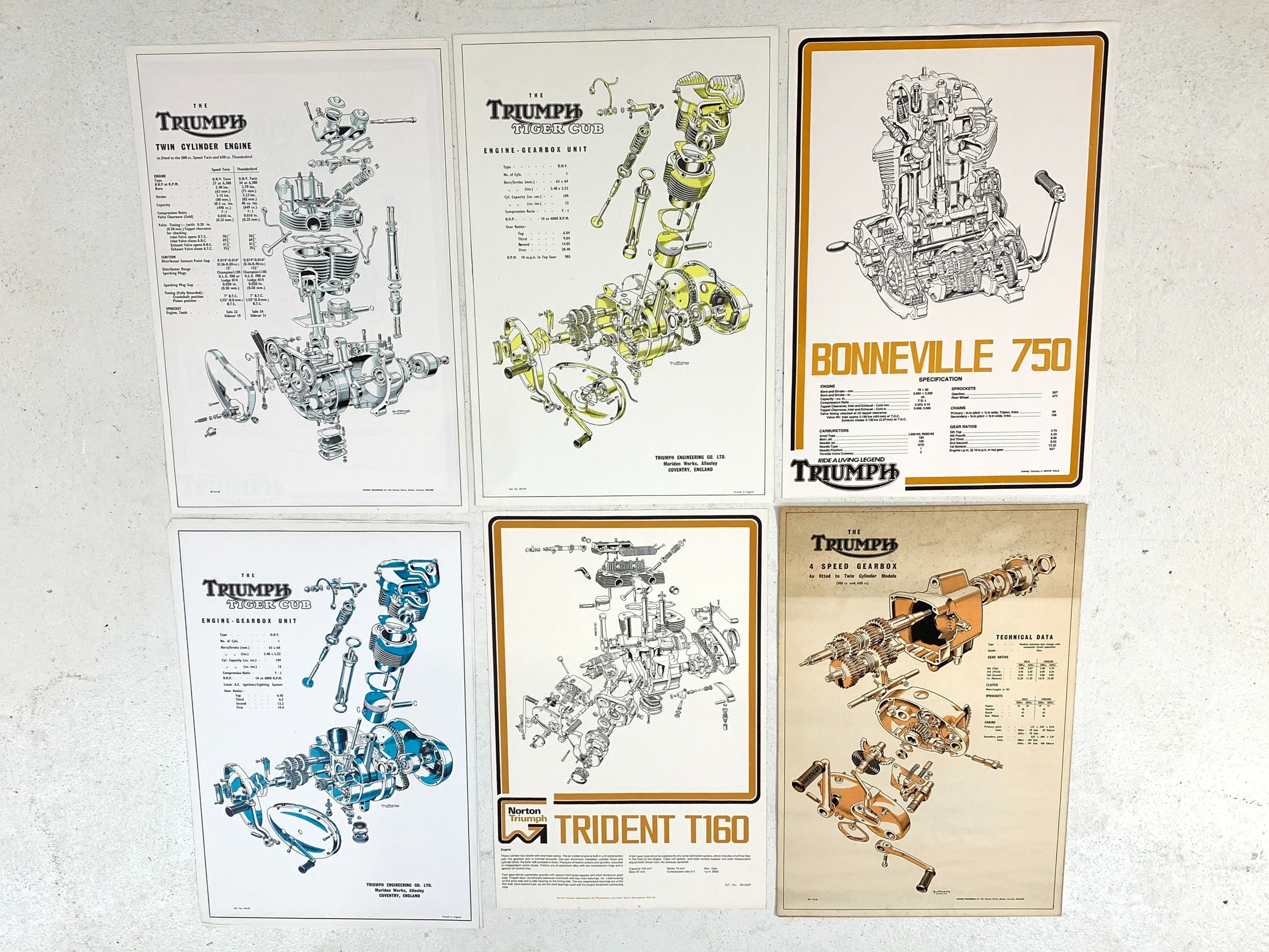 Bonhams Cars : A selection of Triumph diagrams ((Qty))