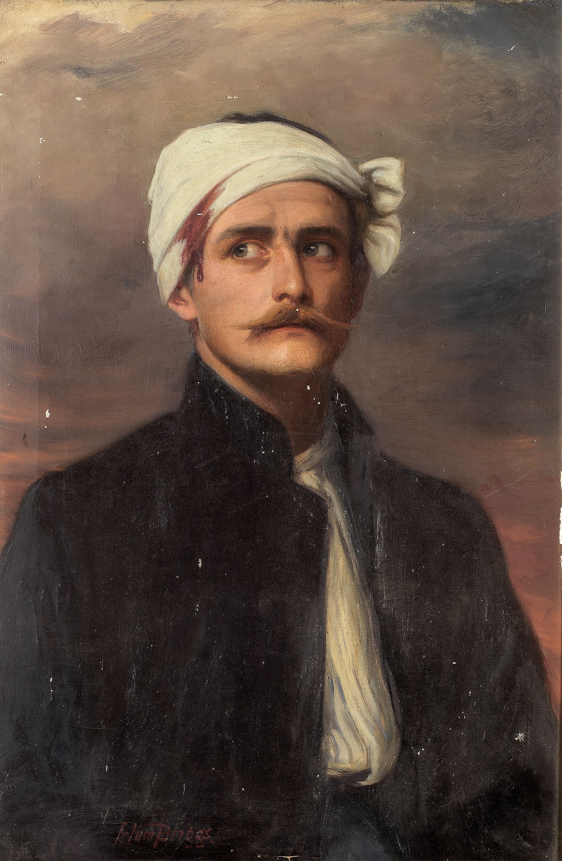 Bonhams : Emma Irlam Briggs (British, 1867-1951) Portrait of a soldier ...