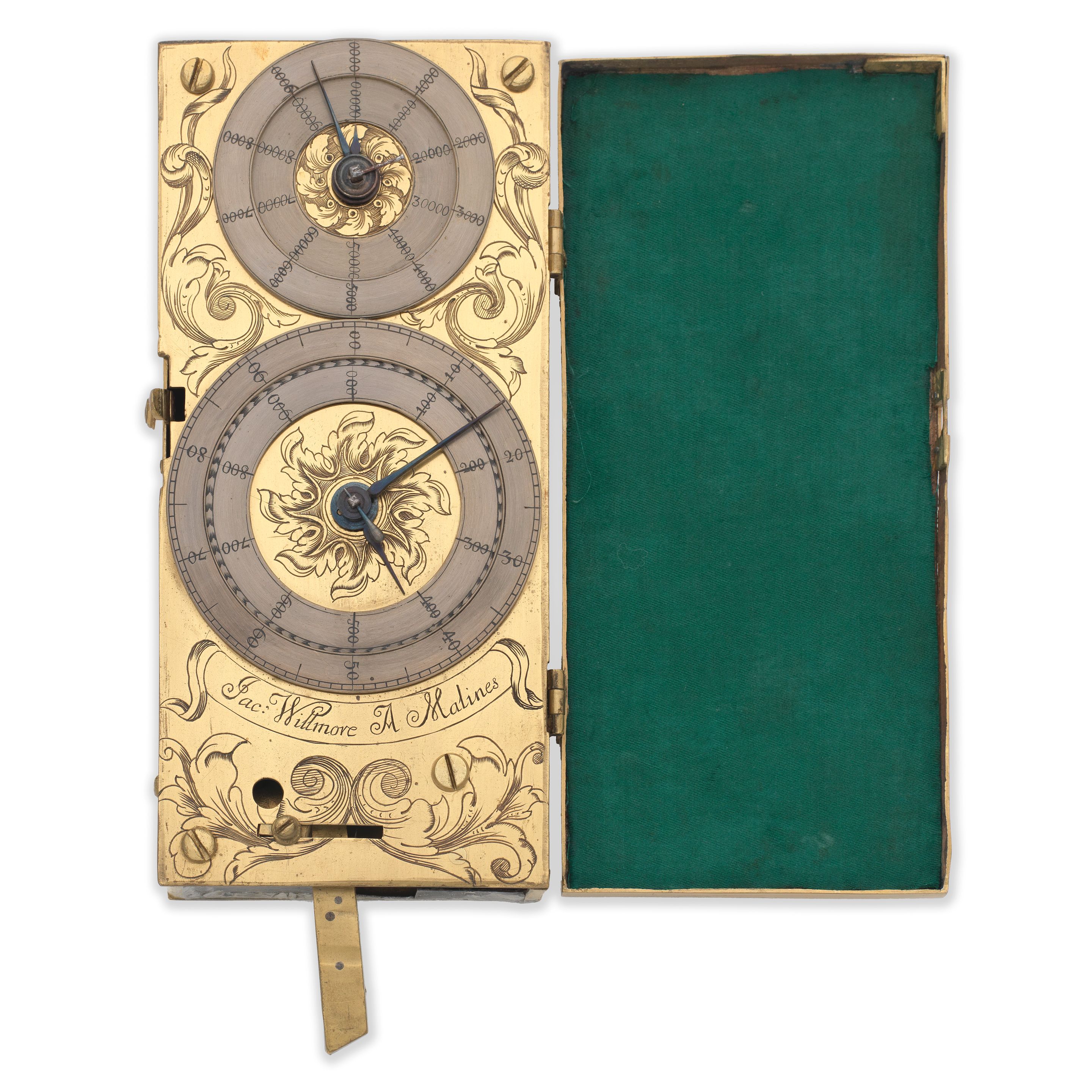 Bonhams : A Jacob Willmore gilt brass carriage pedometer, Belgian ...