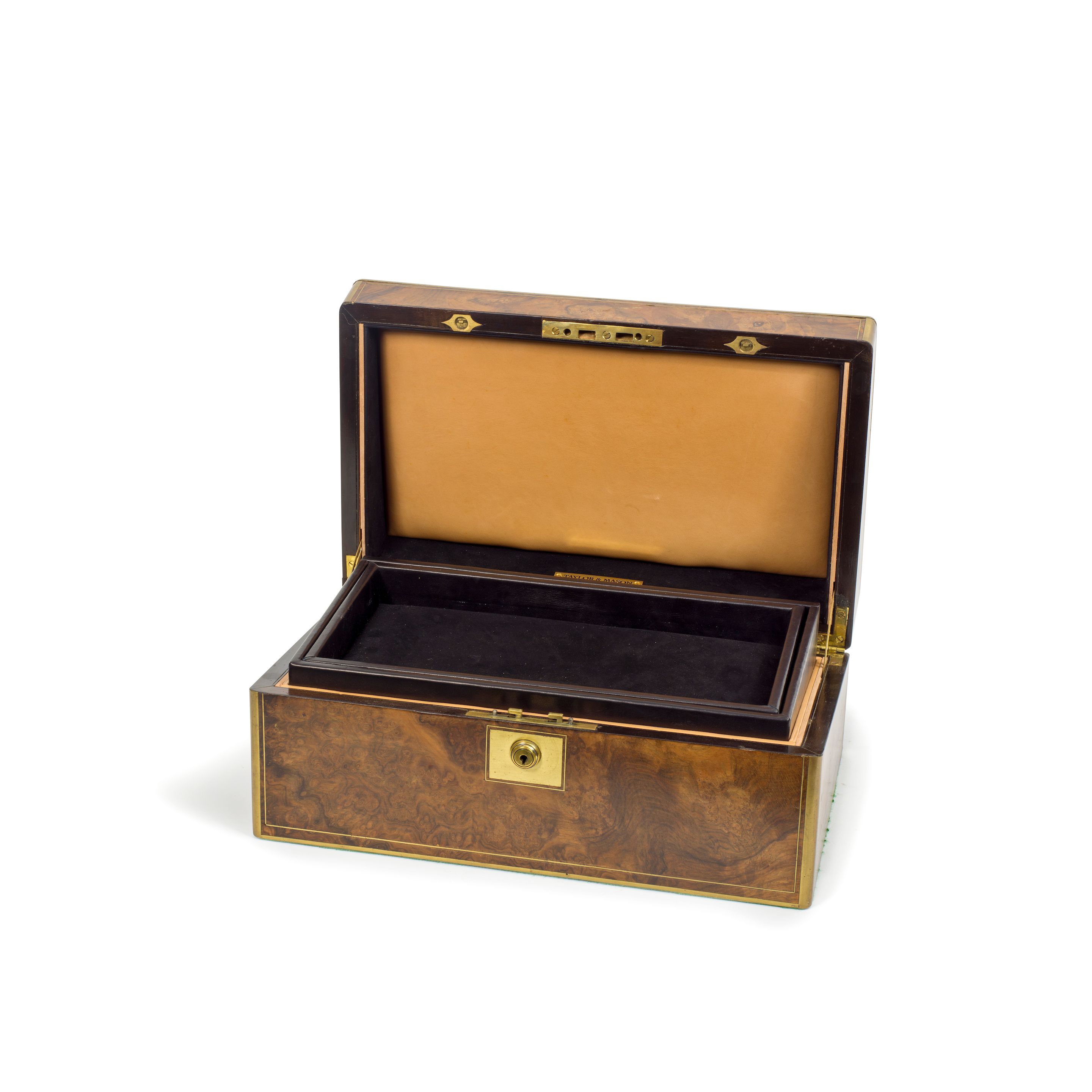 Bonhams : A late 19th century mahogany and brass bound dressing box ...