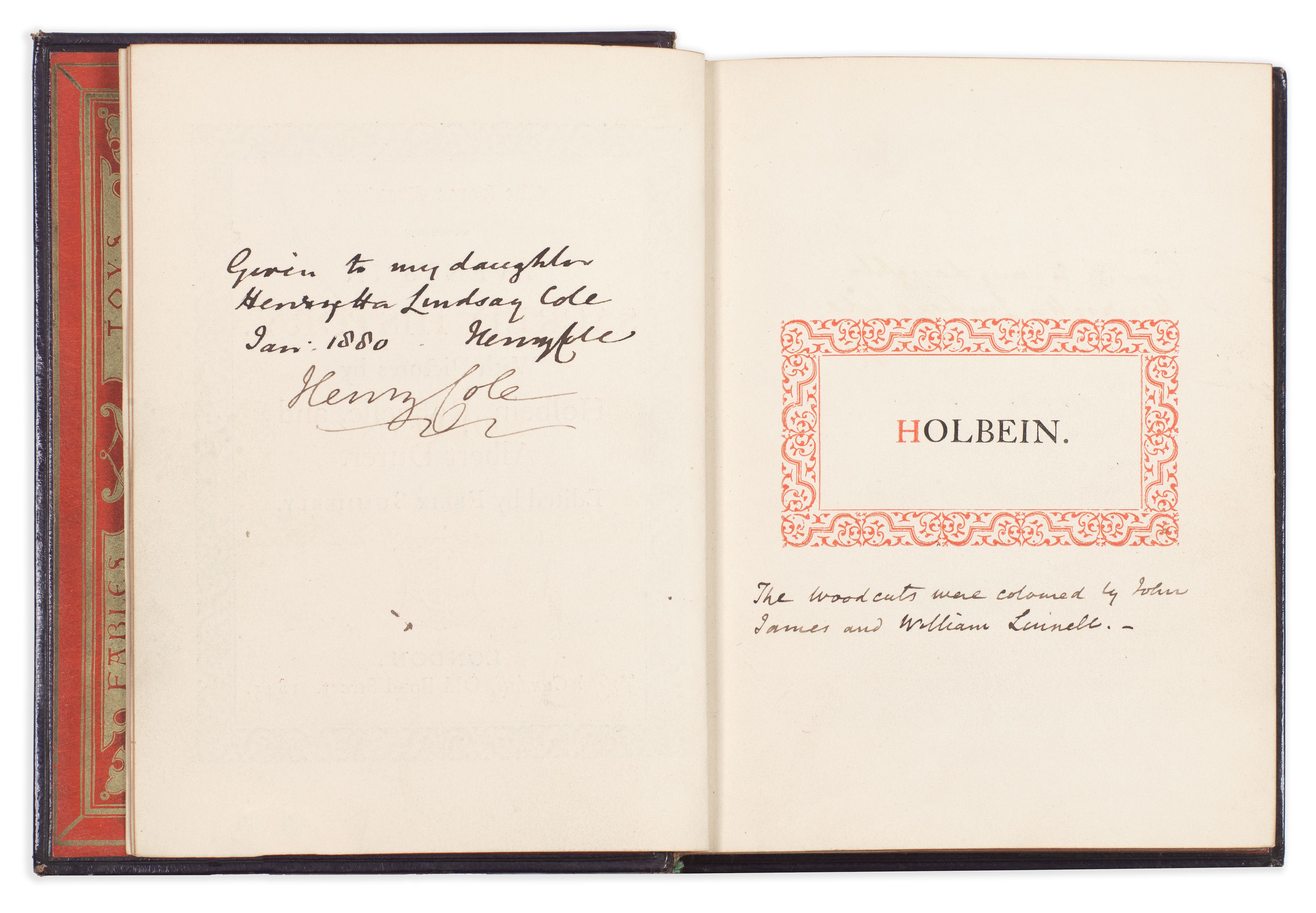 Bonhams : COLE (HENRY) FELIX SUMMERLEY Bible Events. First Series ...