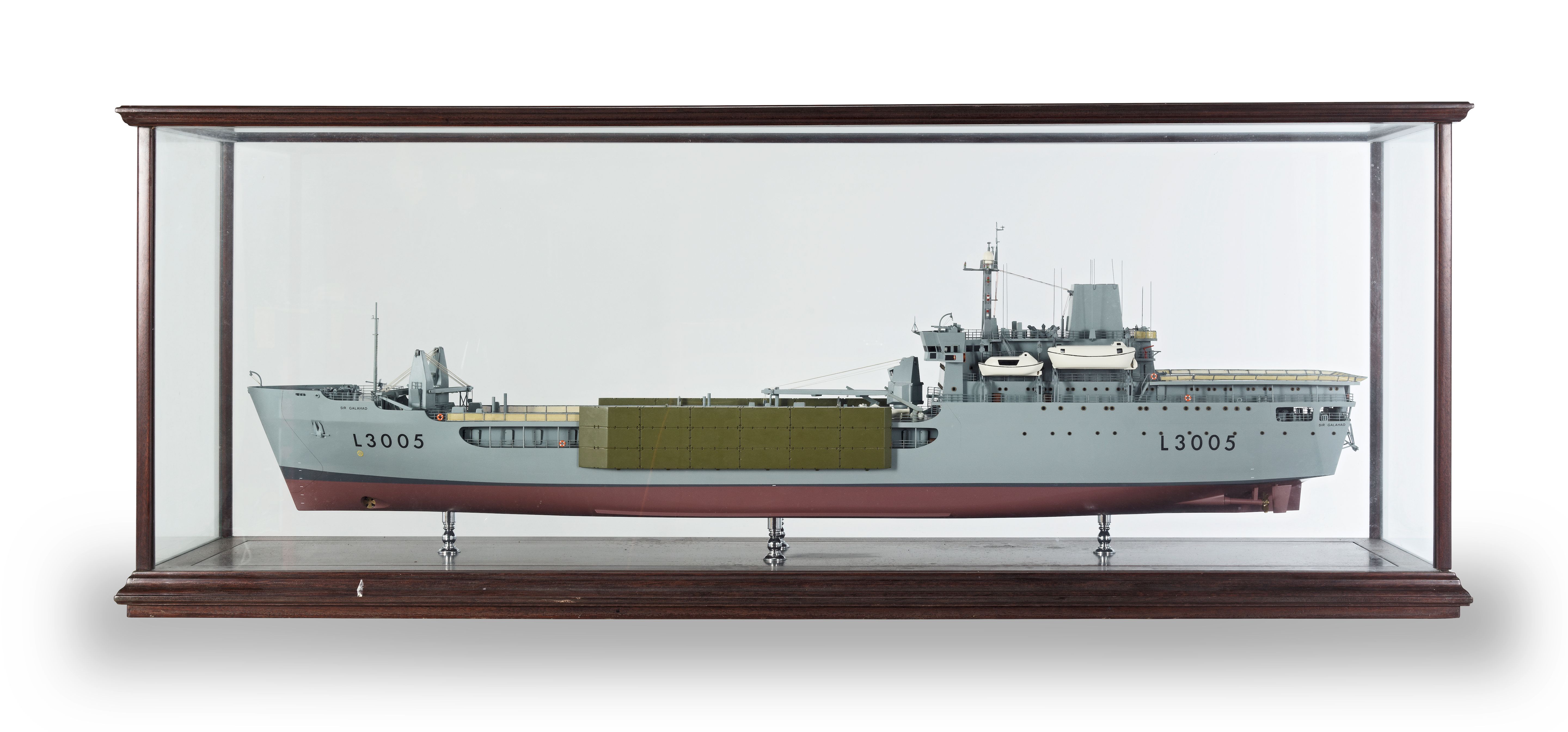 Bonhams : A Scale Model Of The RFA Landing Ship 'Sir Galahad', late ...