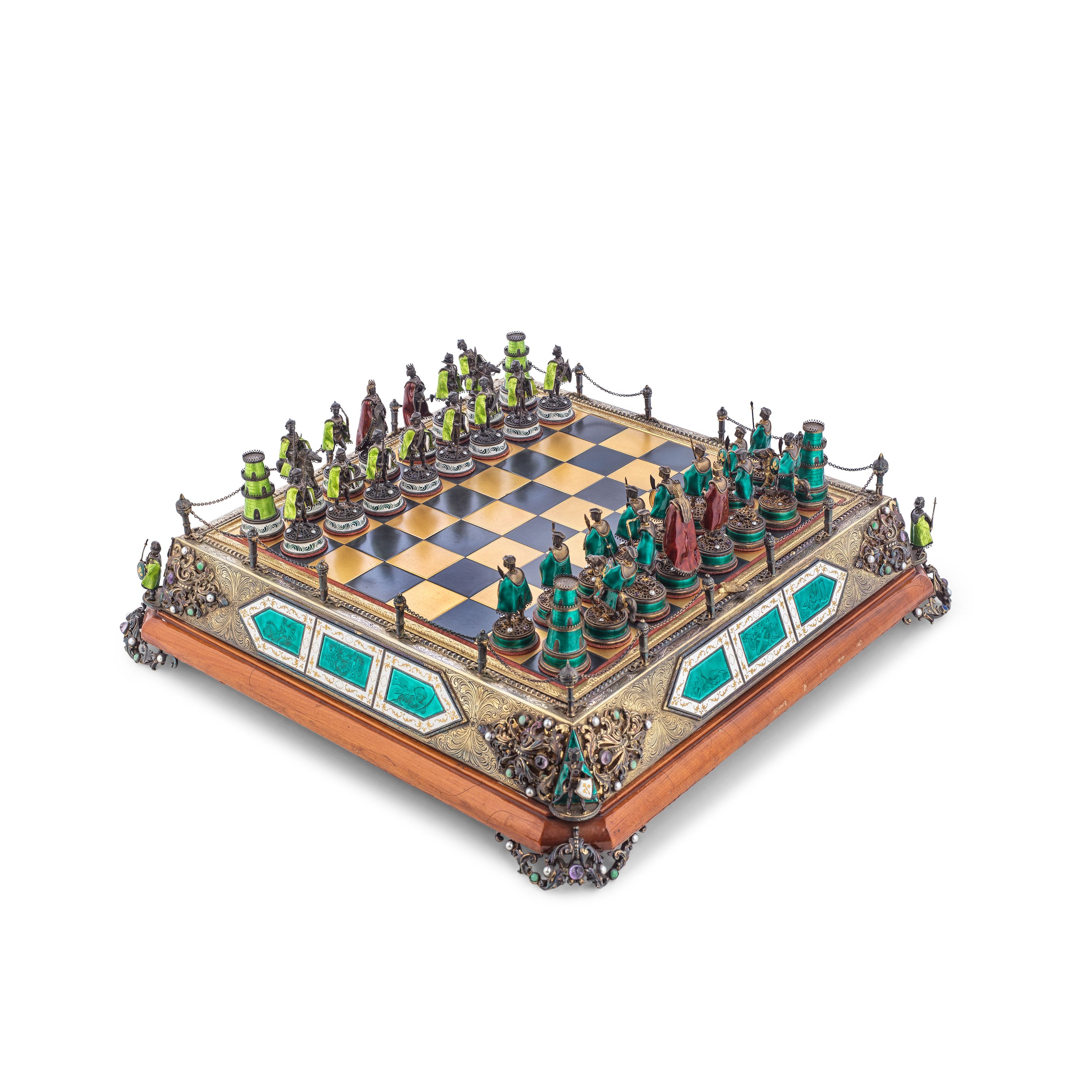 Bonhams : A 20th century Continental white metal, parcel gilt ...