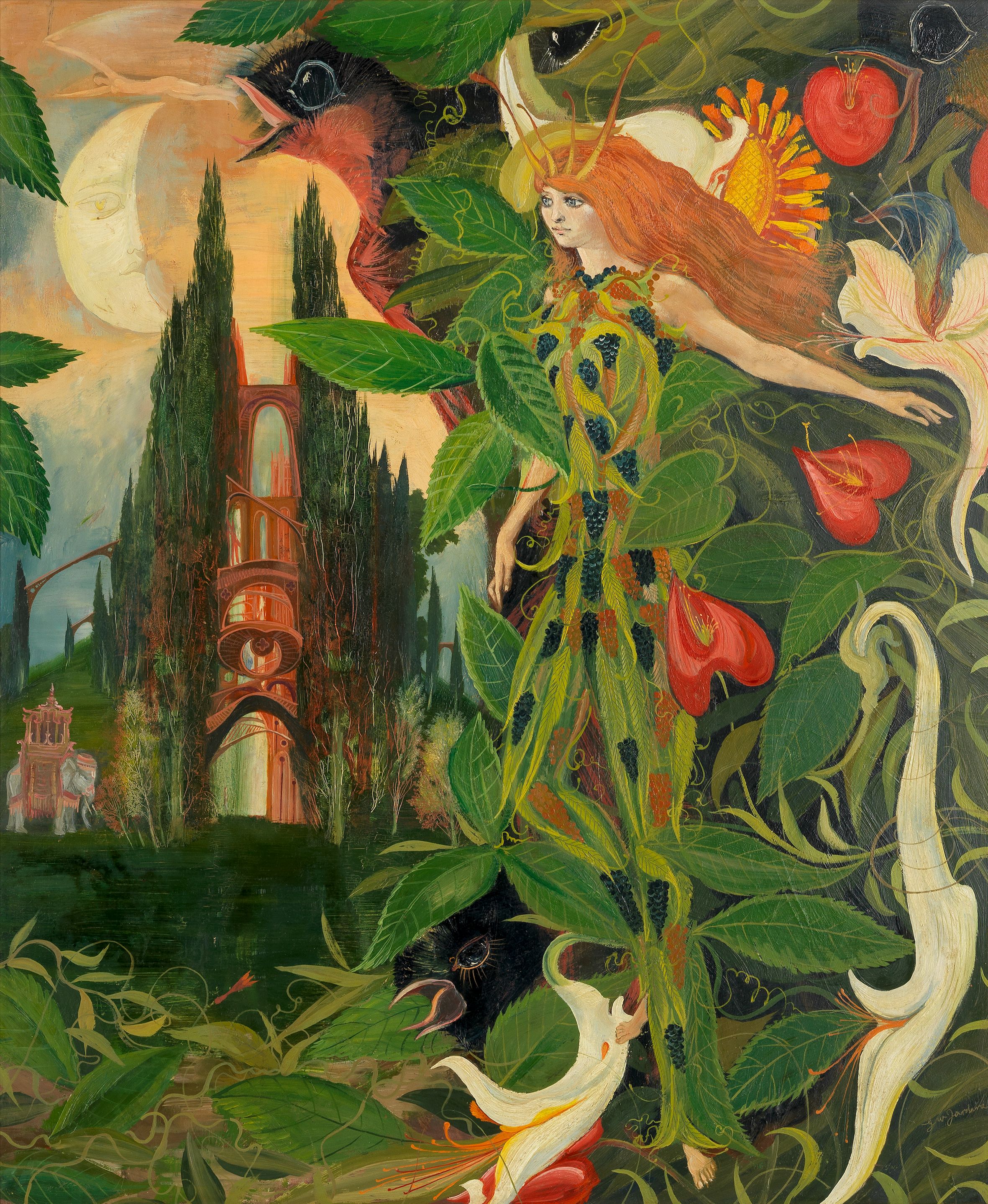 Bonhams : George Wallace Jardine (British, 1920-2003) Temple of the Moon