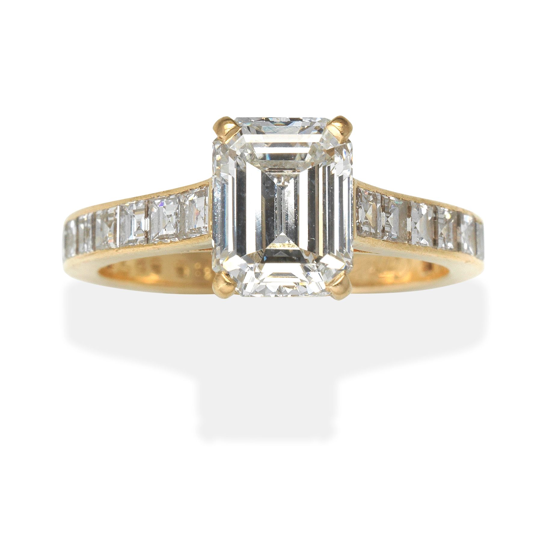 Bonhams : CARTIER DIAMOND 'DIANE' RING
